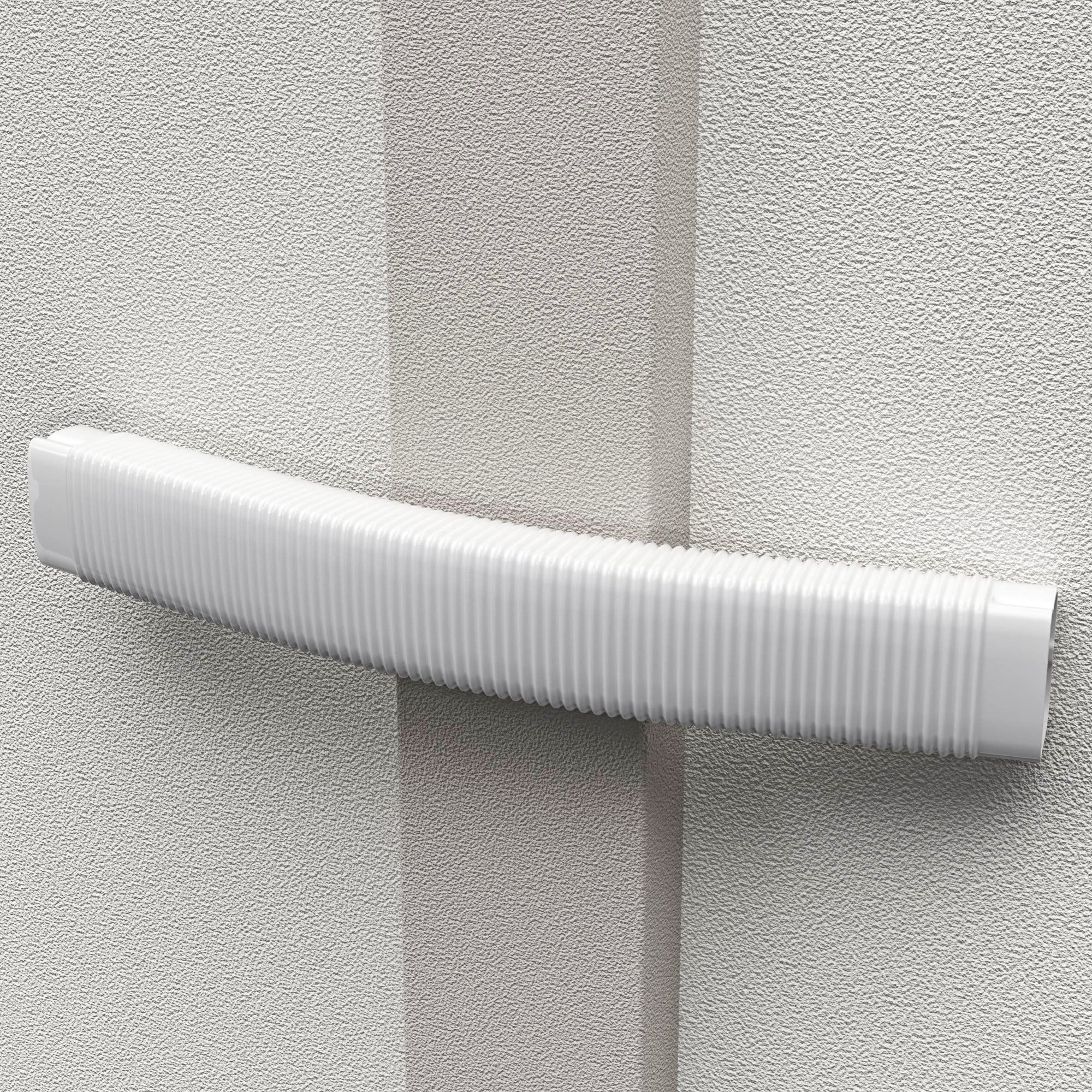 Plusluck 4" Flexible Duct Line Cover Set Parts PVC Accessory for ...