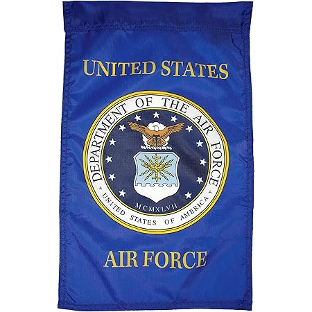 Amazon.com: In the Breeze U.S. Air Force Emblem Lustre Garden Flag ...