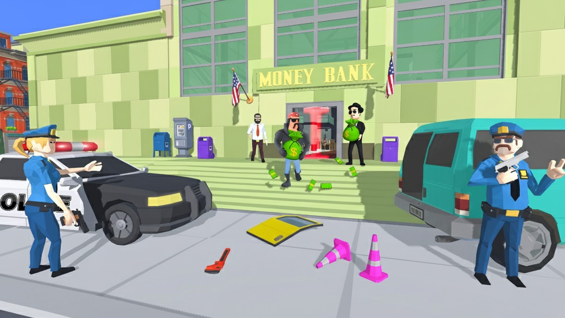 Grand Bank Heist 3D: Robbery Crime Simulator & Police Chase Mission ...
