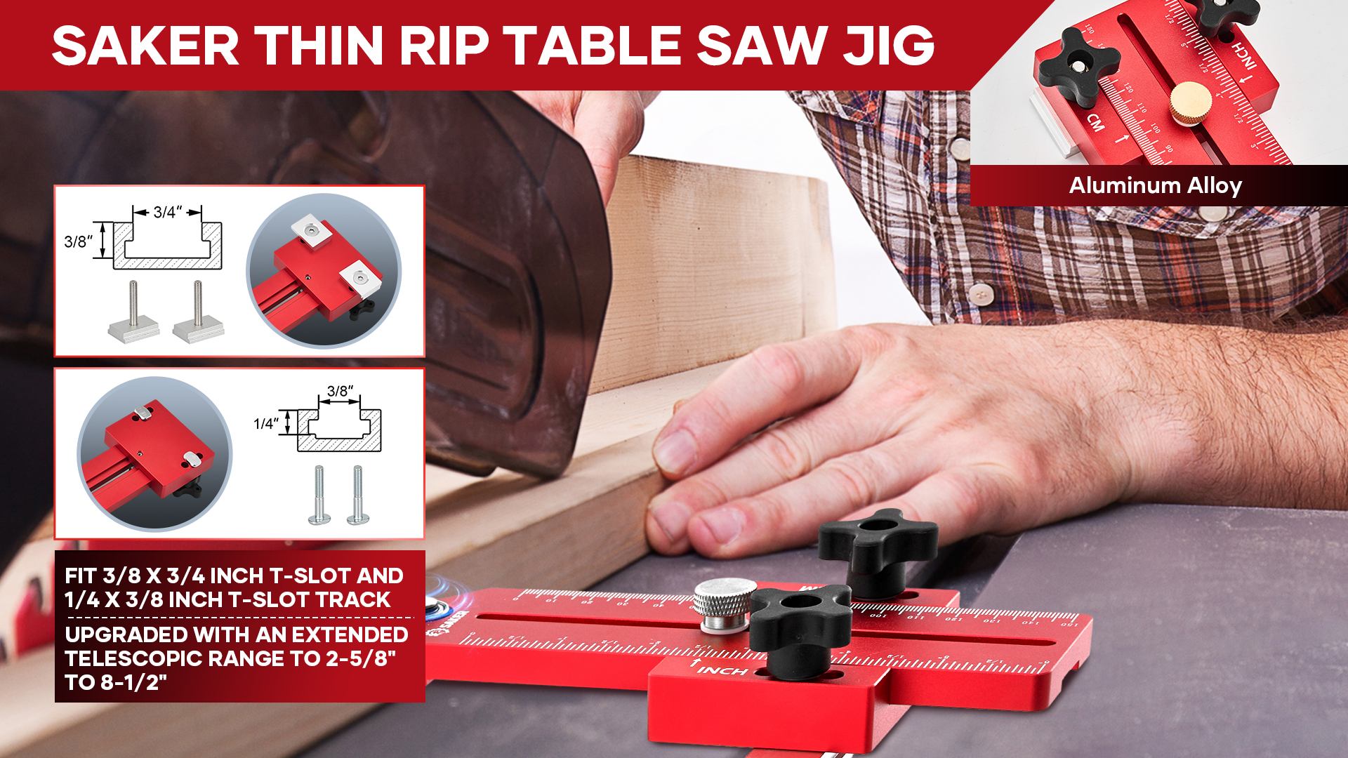 Watch saker thin rip jig table saw jig on Amazon Live