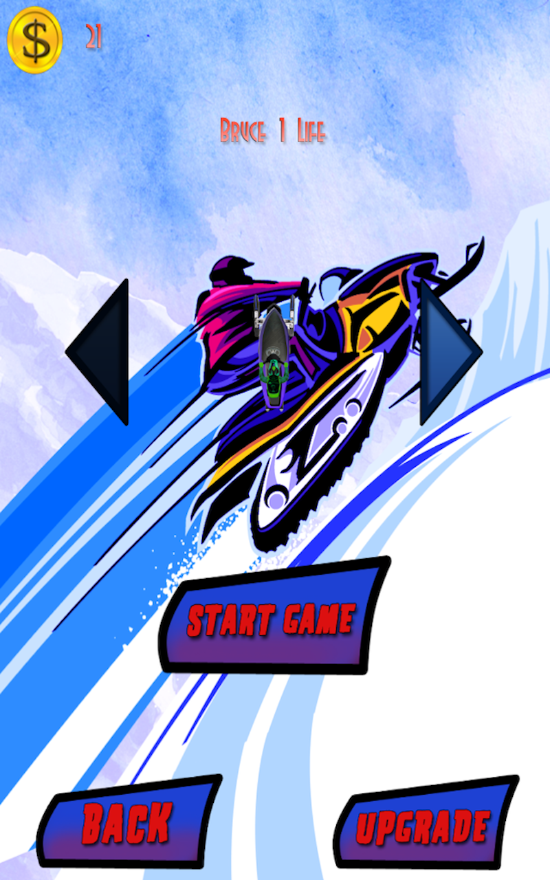 Snowmobile Cold Winter Mountain Race : The Endless Snow Run - Gold ...