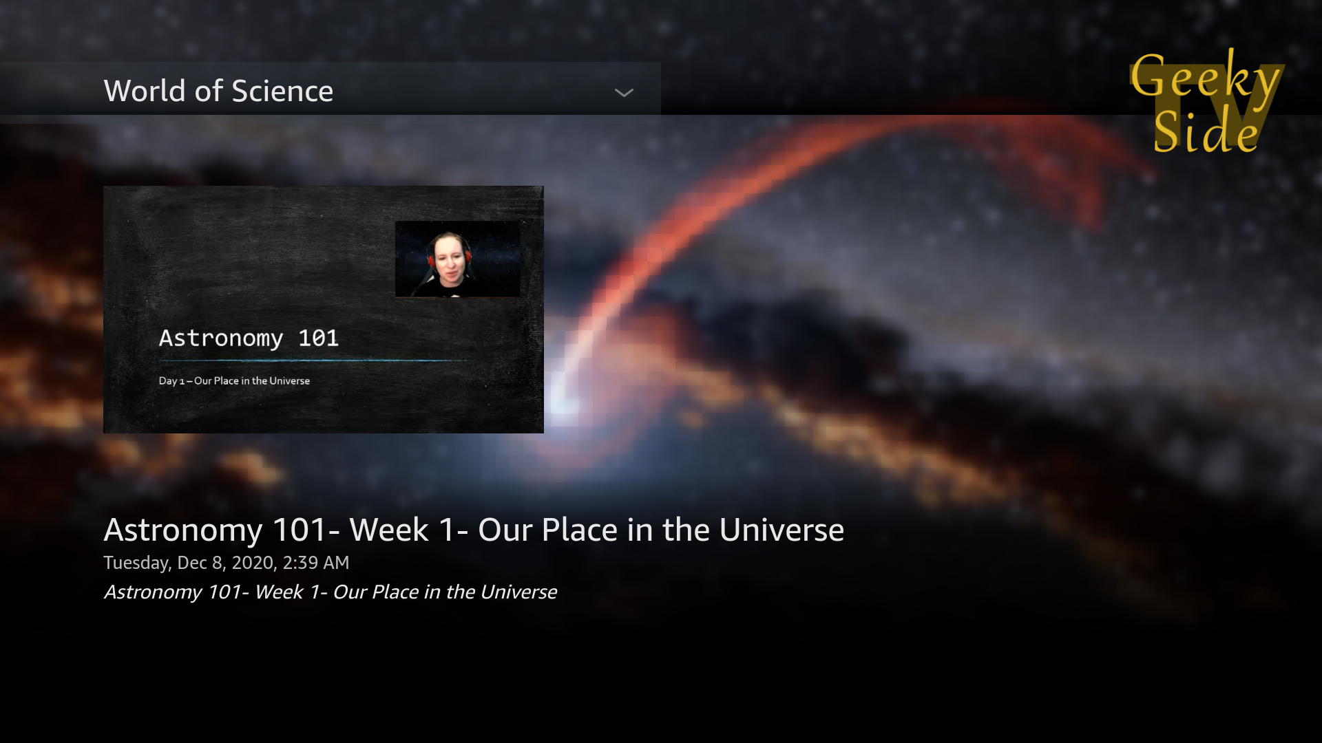 Myths, Legends, Science and Sci Fi from Geeky Side TV - App on Amazon ...