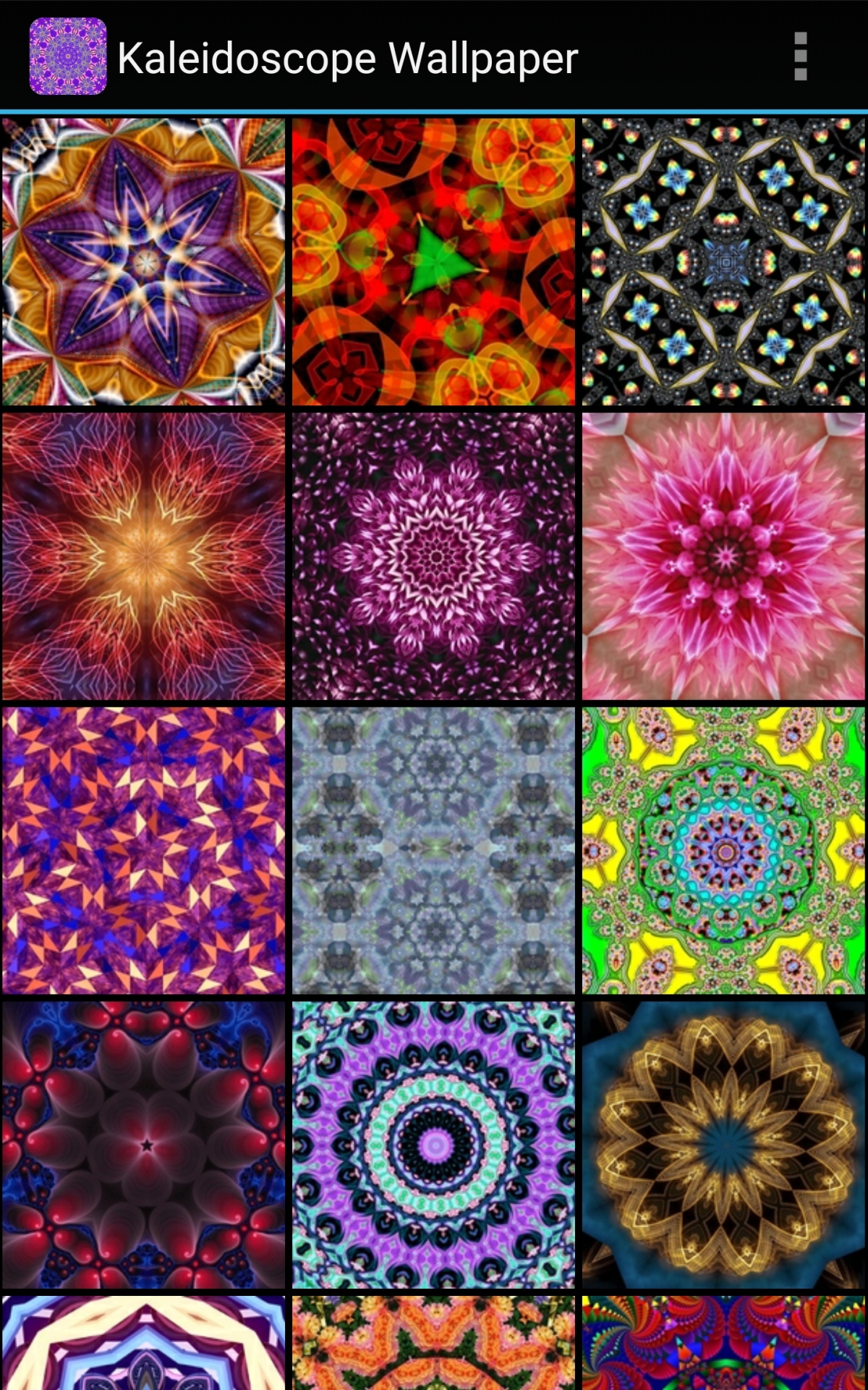 Kaleidoscope Wallpaper Pattern Abstract Floral Art Kaleidoscope