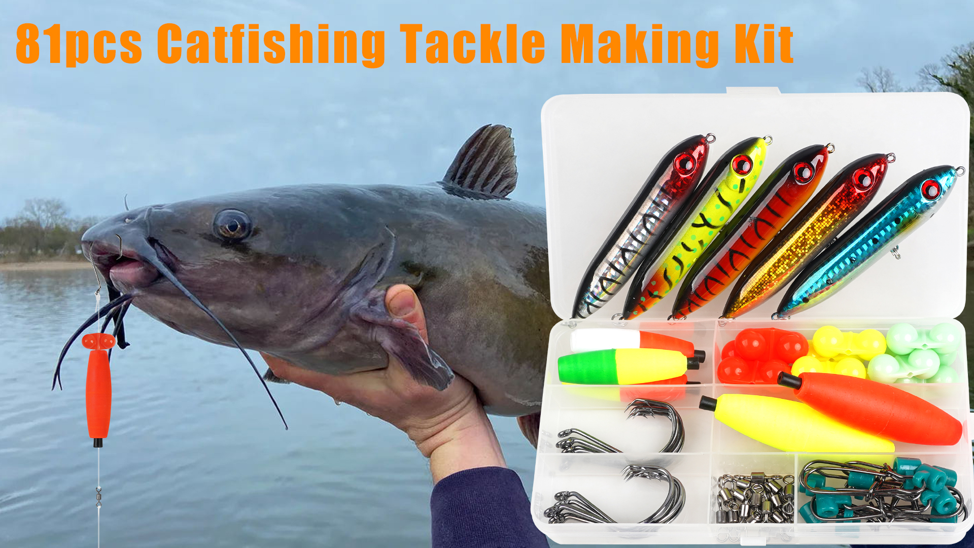 Catfishing Tackle 4oz Texas Style Santee Catfish Rig ( 6 Pack) Use