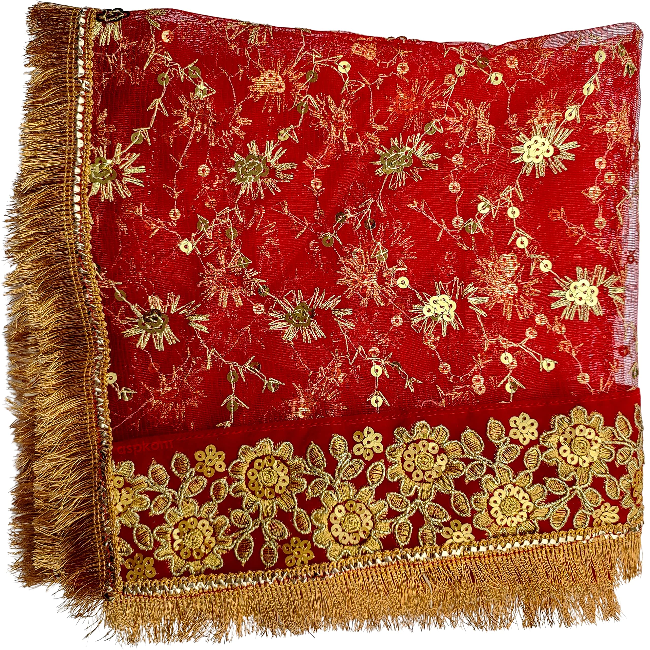 Aspkom Navratri Puja Lal Chunari Handicraft Mata Chuni Size Medium ...