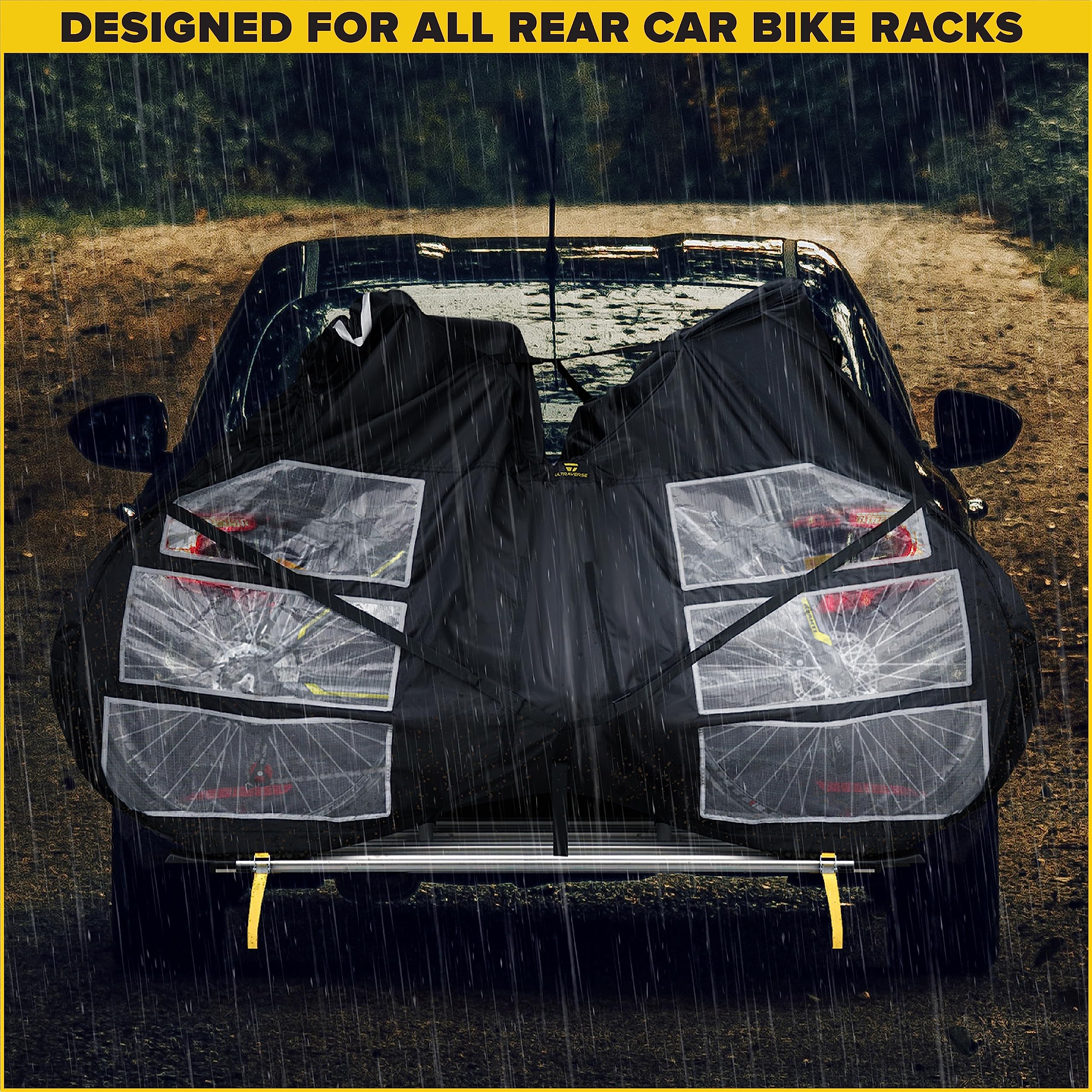 Ultraverse Bike Rack Cover for 2, 3 and 4 Bicycles for Transportation ...