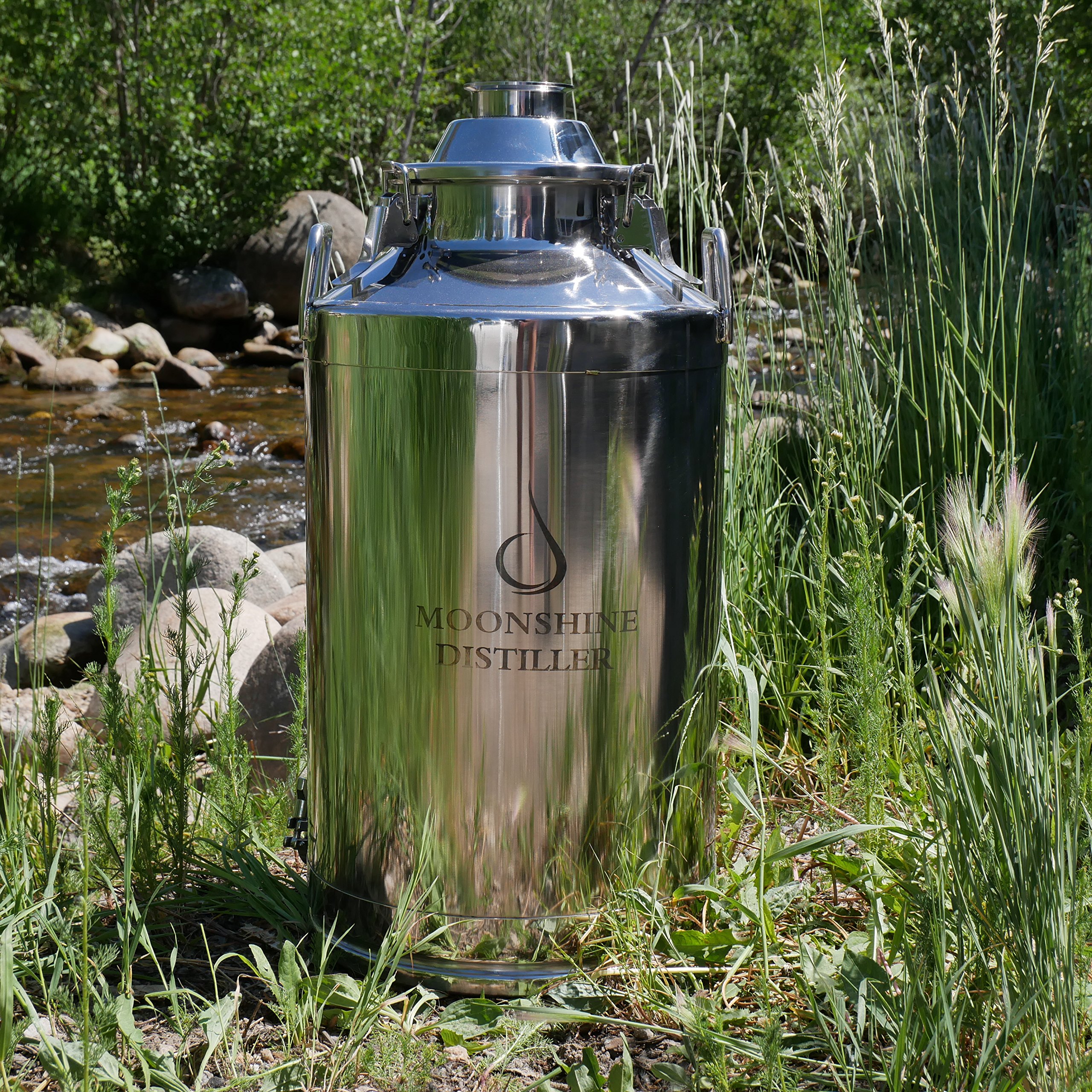 Buy Moonshine Distiller 13 Gallon Milk Can Distilling Boiler w/Fittings ...