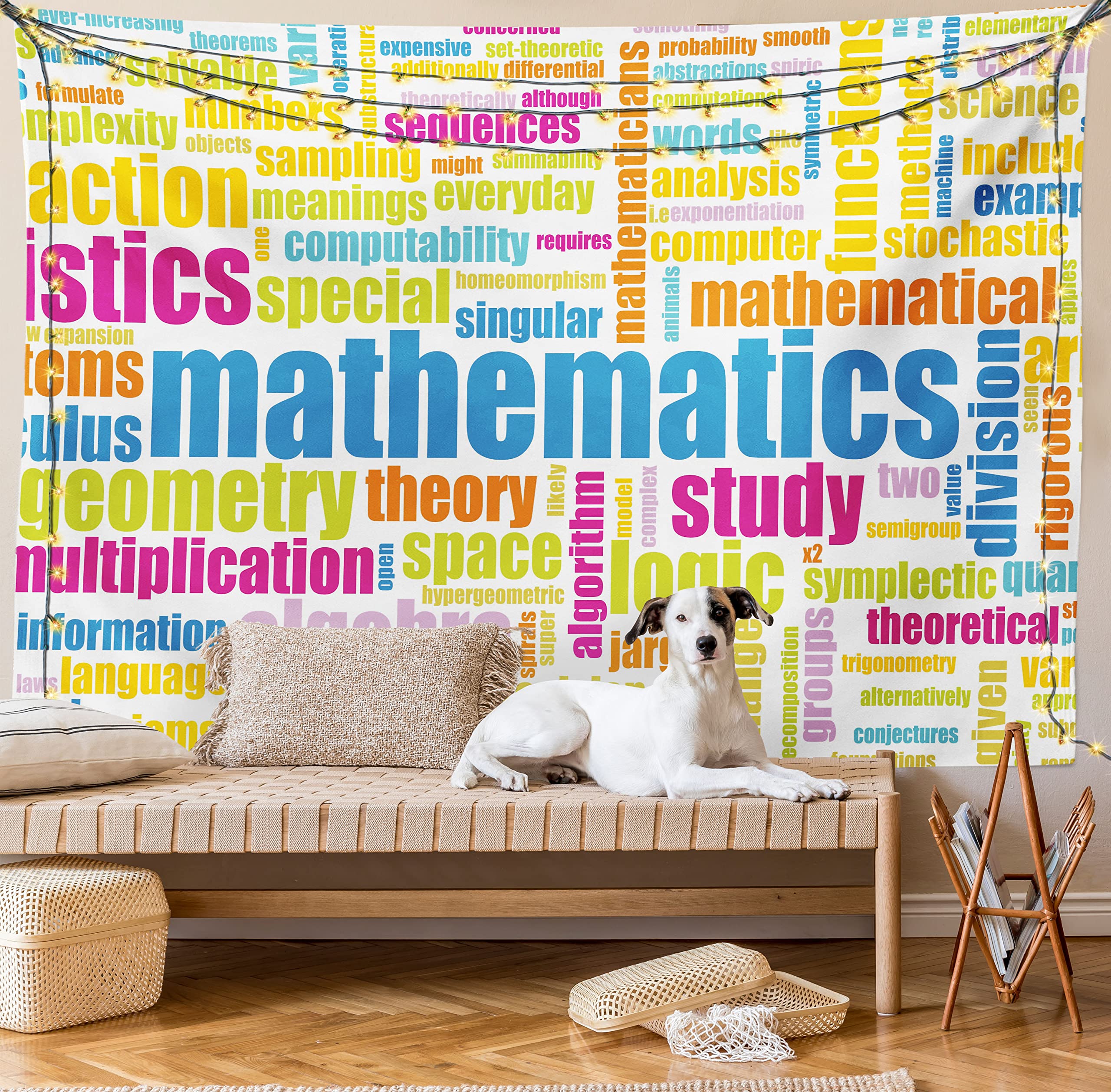 Amazon.com: Lunarable Tapiz de sala de matemáticas, matemáticas ...