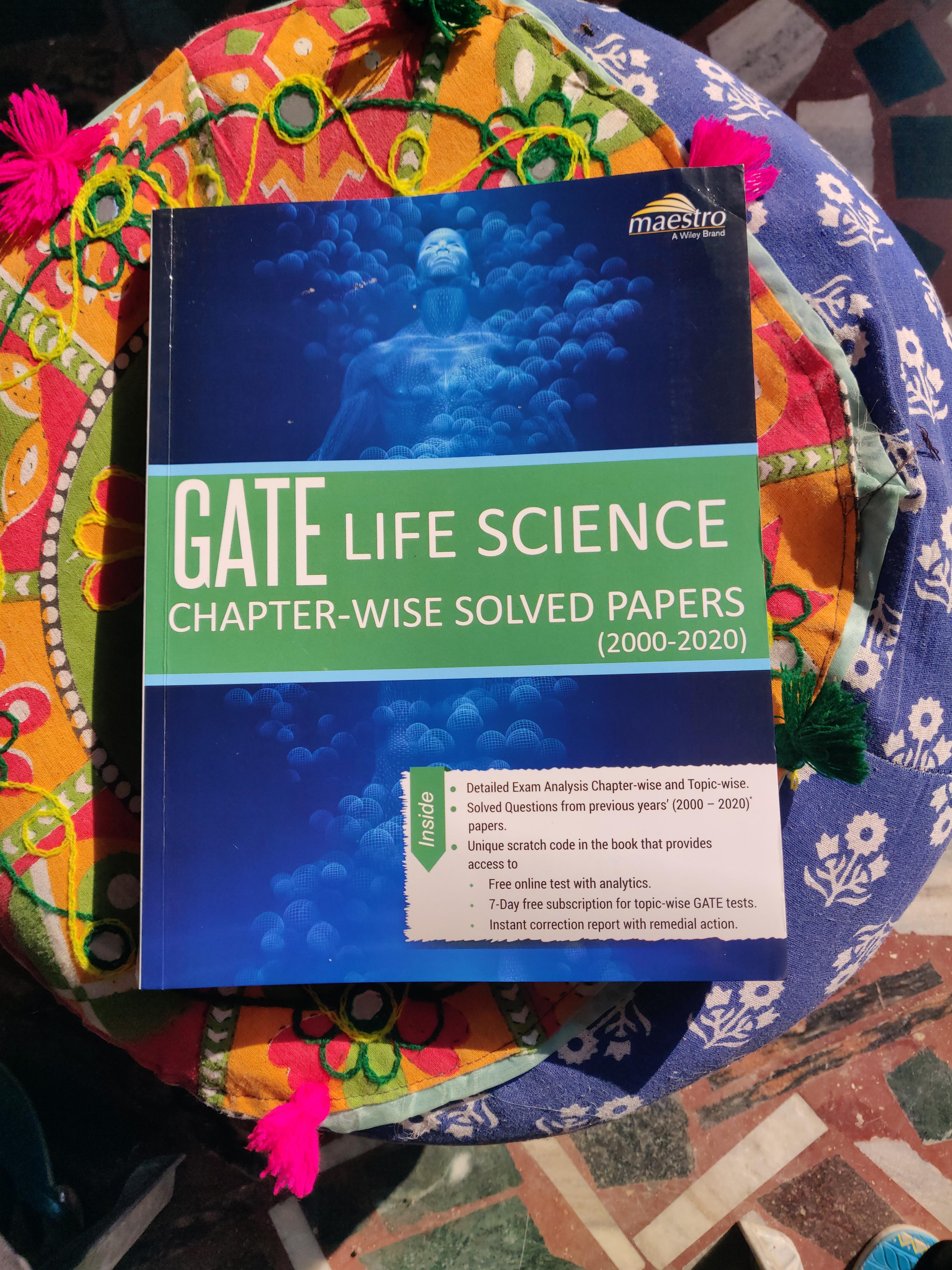 Buy Wiley's GATE Life Science Chapter-Wise Solved Papers (2000-2020 ...