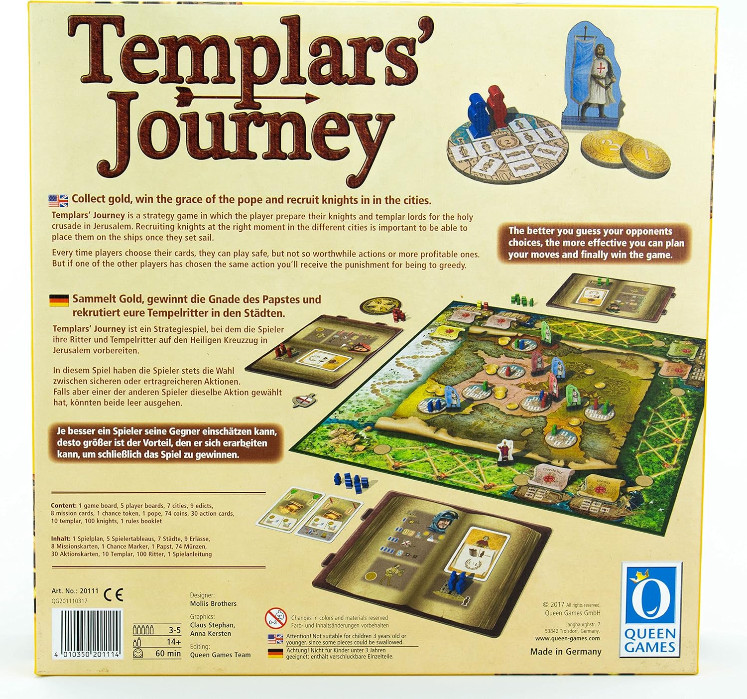 Buy Queen Games Templars' Journey Board Game Online at Lowest Price in ...