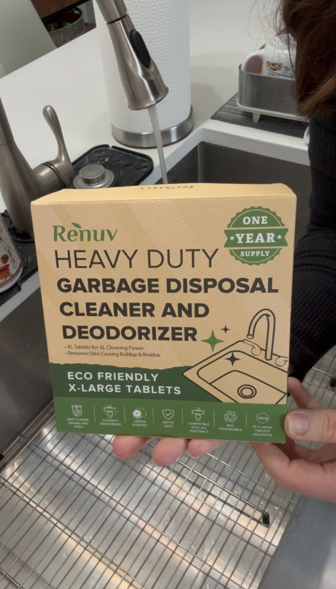 Watch Garbage disposal cleaner - see it in action! on Amazon Live