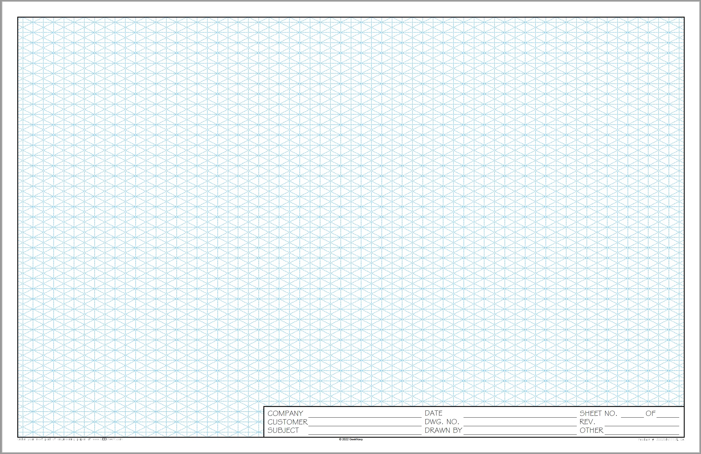 Engineering Isometric Paper