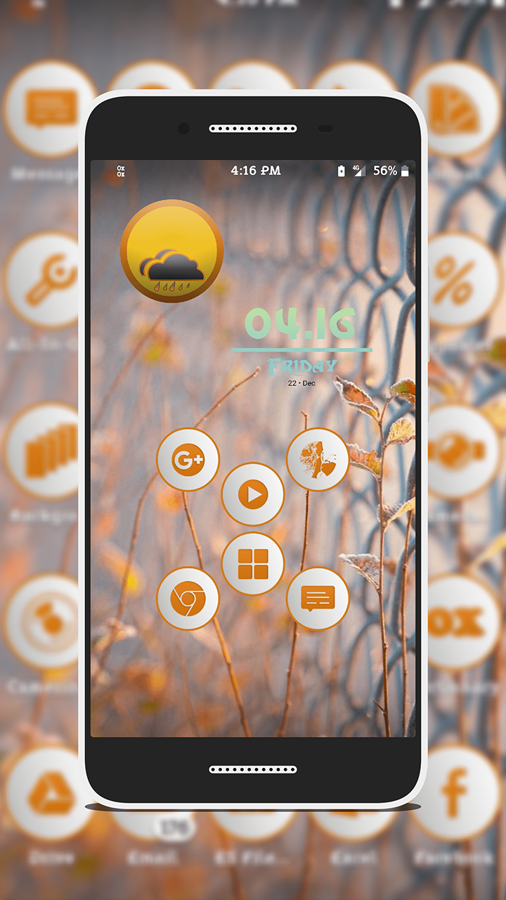 Lap Orange Theme Icons Pack - App on the Amazon Appstore