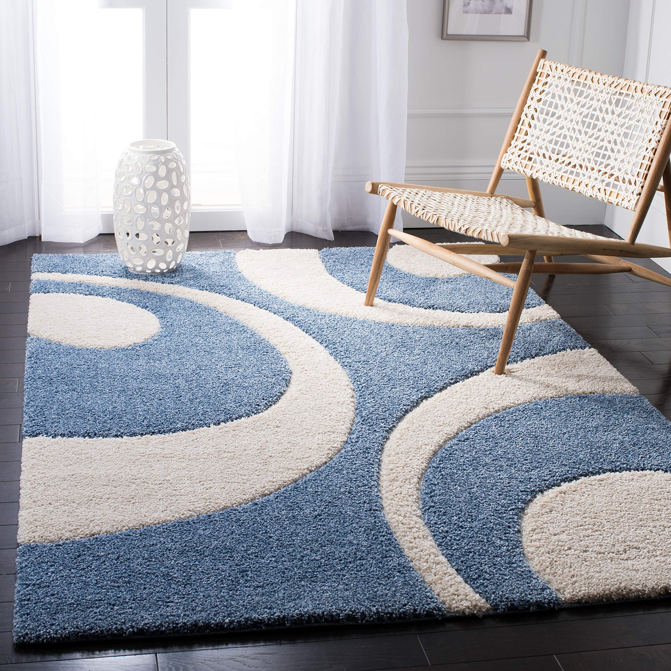 Amazon.com: SAFAVIEH Florida Shag Collection Area Rug - 8'6" x 12 ...