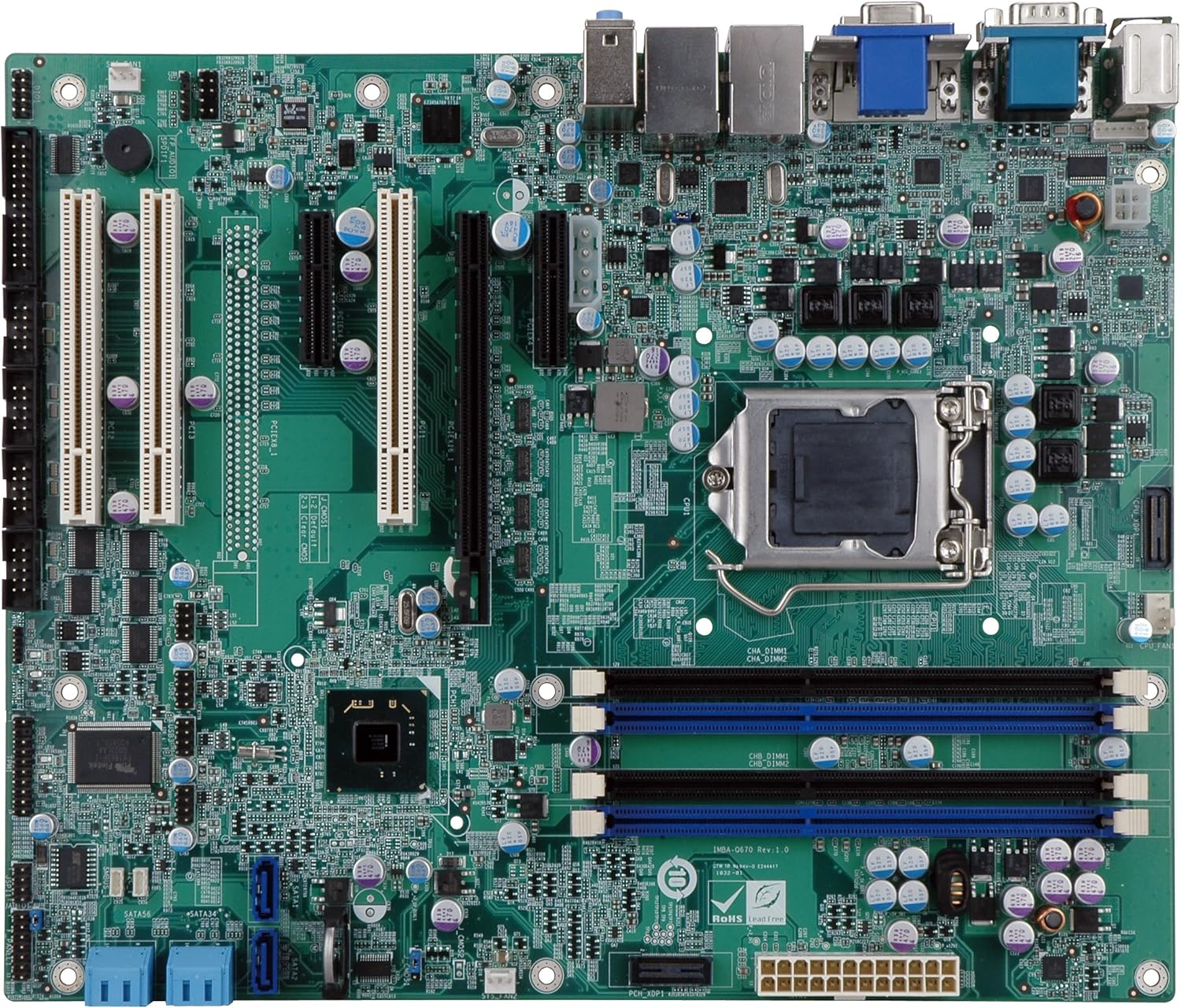 IEI / IMBA-Q670 / ATX motherboard supports 32nm LGA1155 Intel Core i7/i5/i3 CPU per Intel Q67 ...