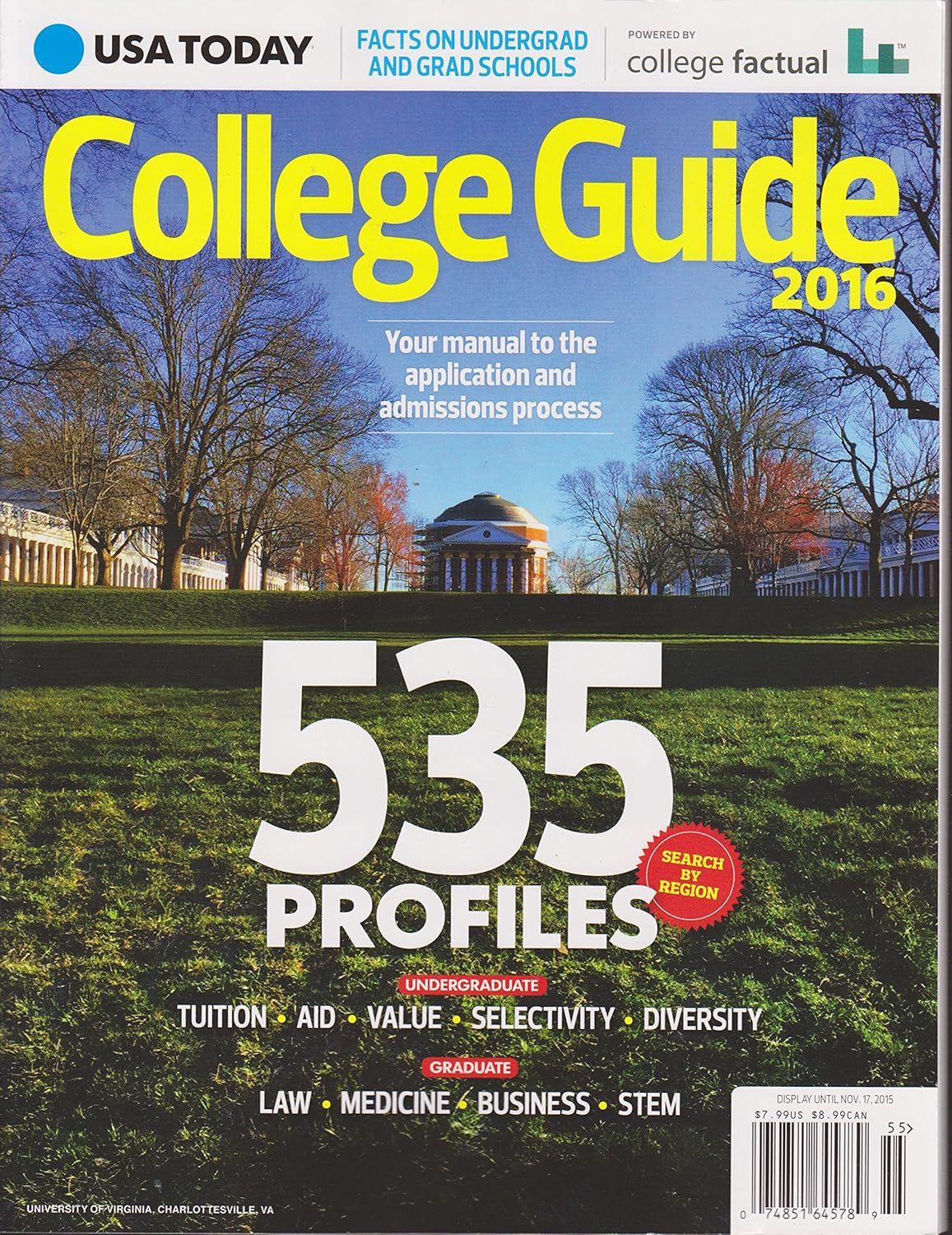 Usa Today College Guide Magazine 2016: unknown author: Amazon.com: Books