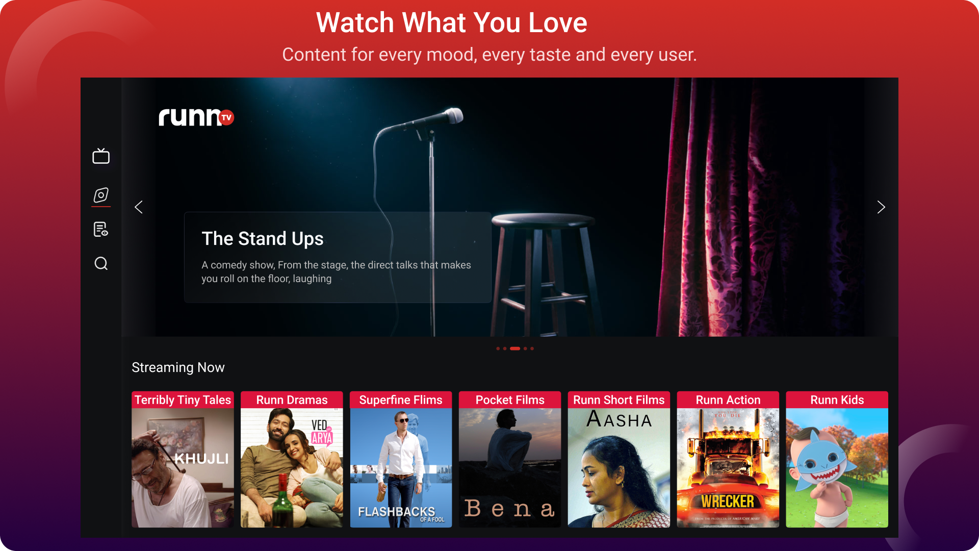 RunnTV - Movies, Songs & TV - App on Amazon Appstore