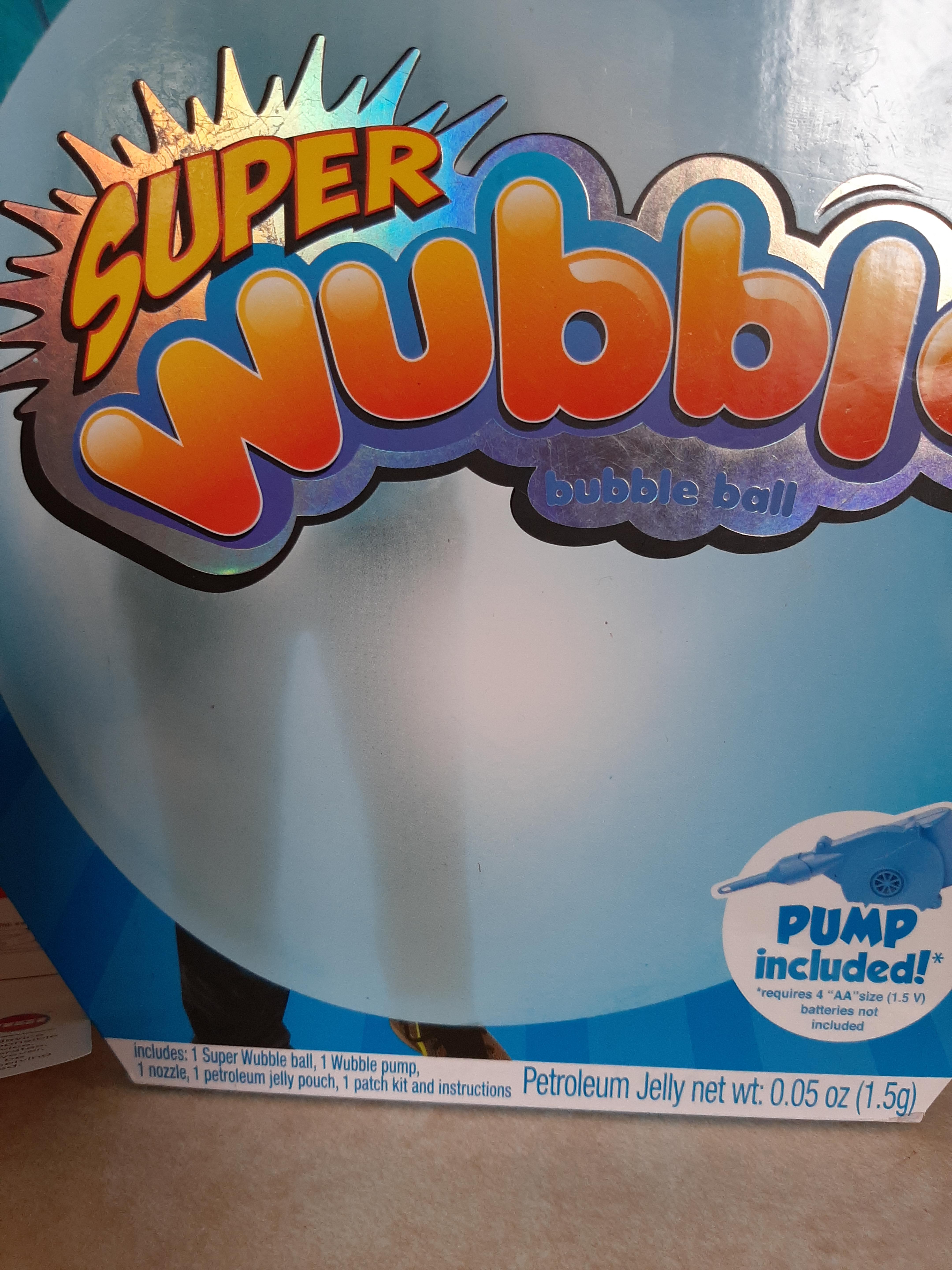 Amazon.com: Wubble Super Bubble Ball - Blue (with Pump) | Looks Like a ...