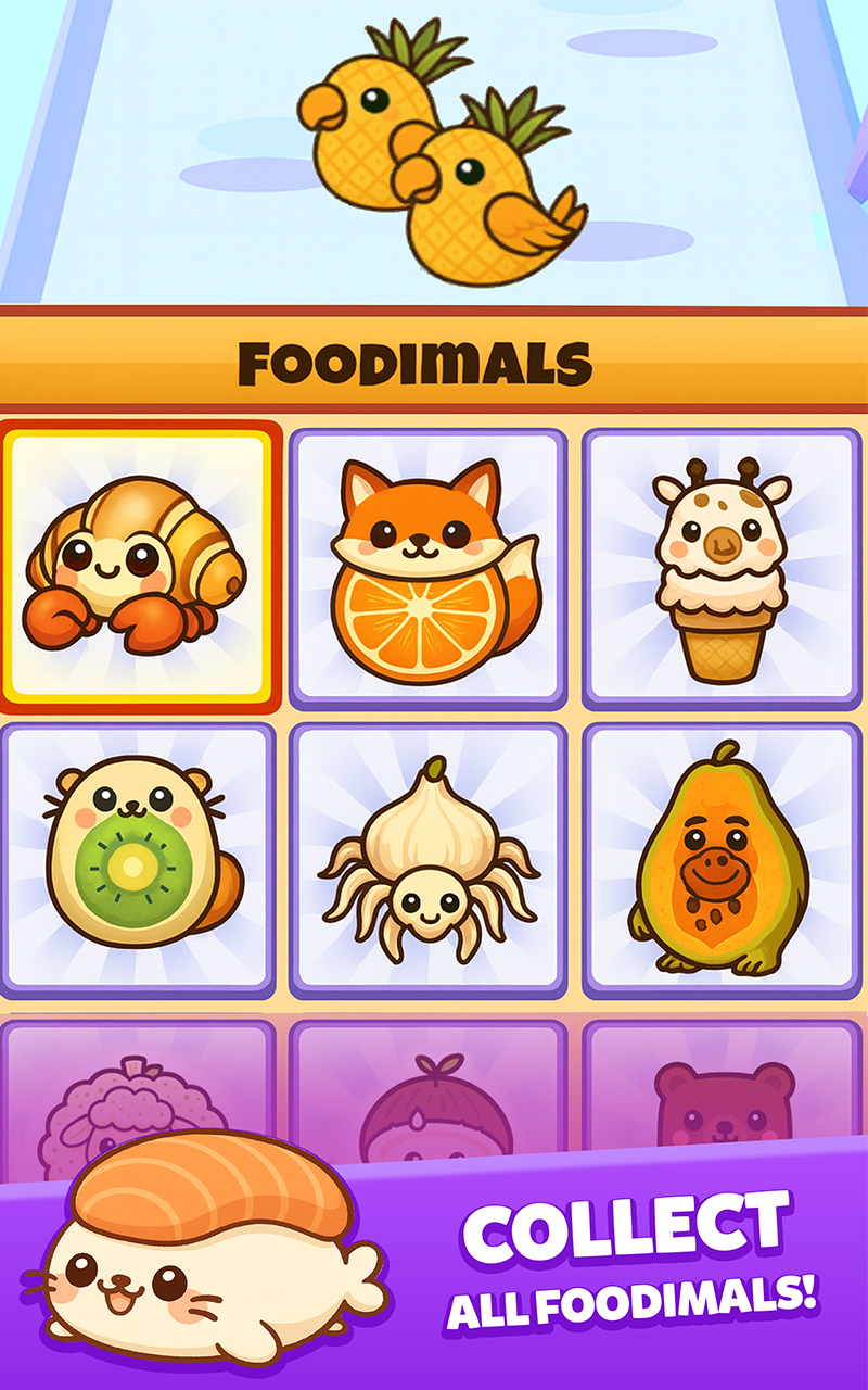 Food Kawaii Run: Crowd Control – Cute Foodimals Runner 3D with Choice ...