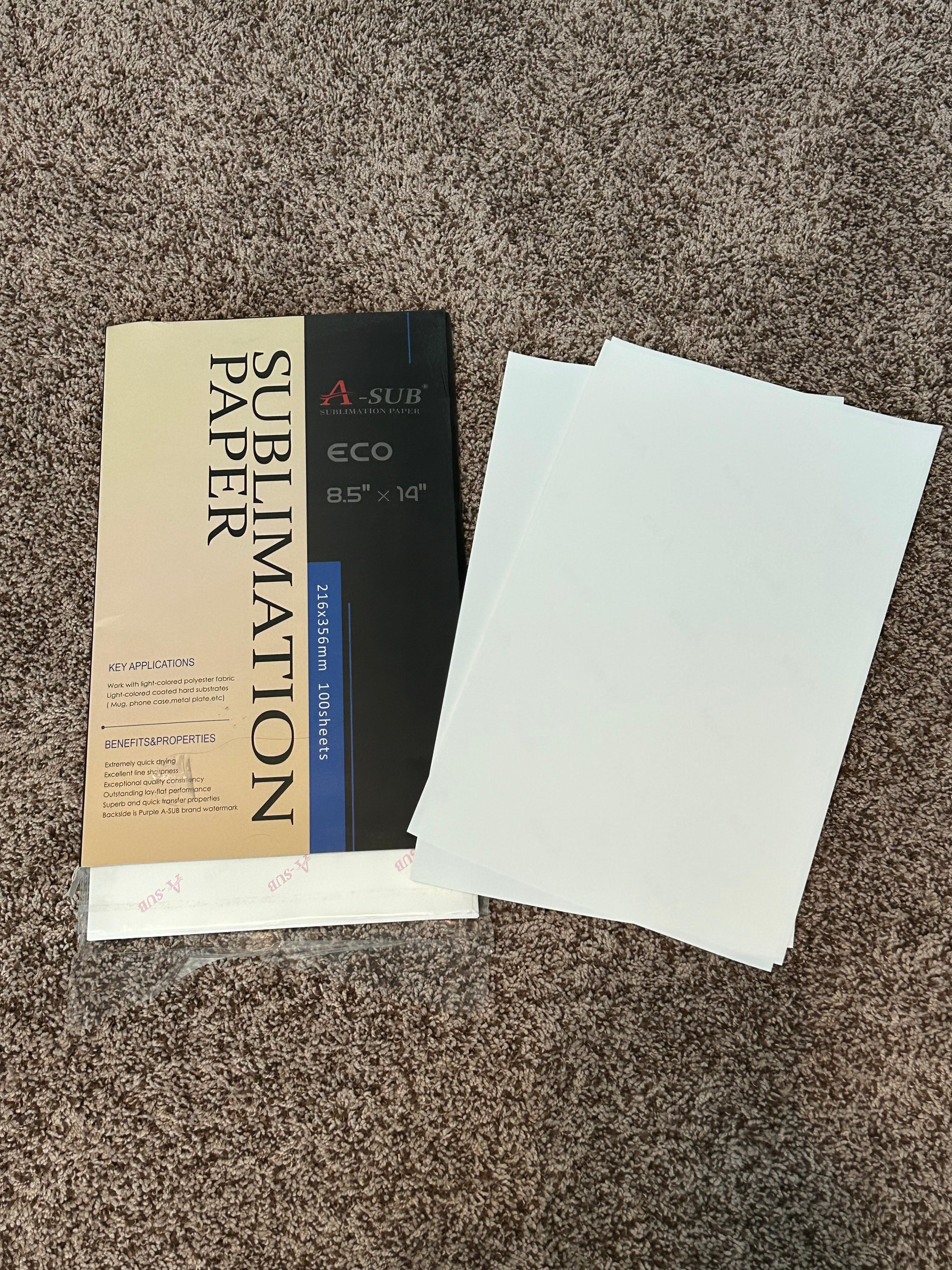 Watch Legal Size Sublimation Paper on Amazon Live