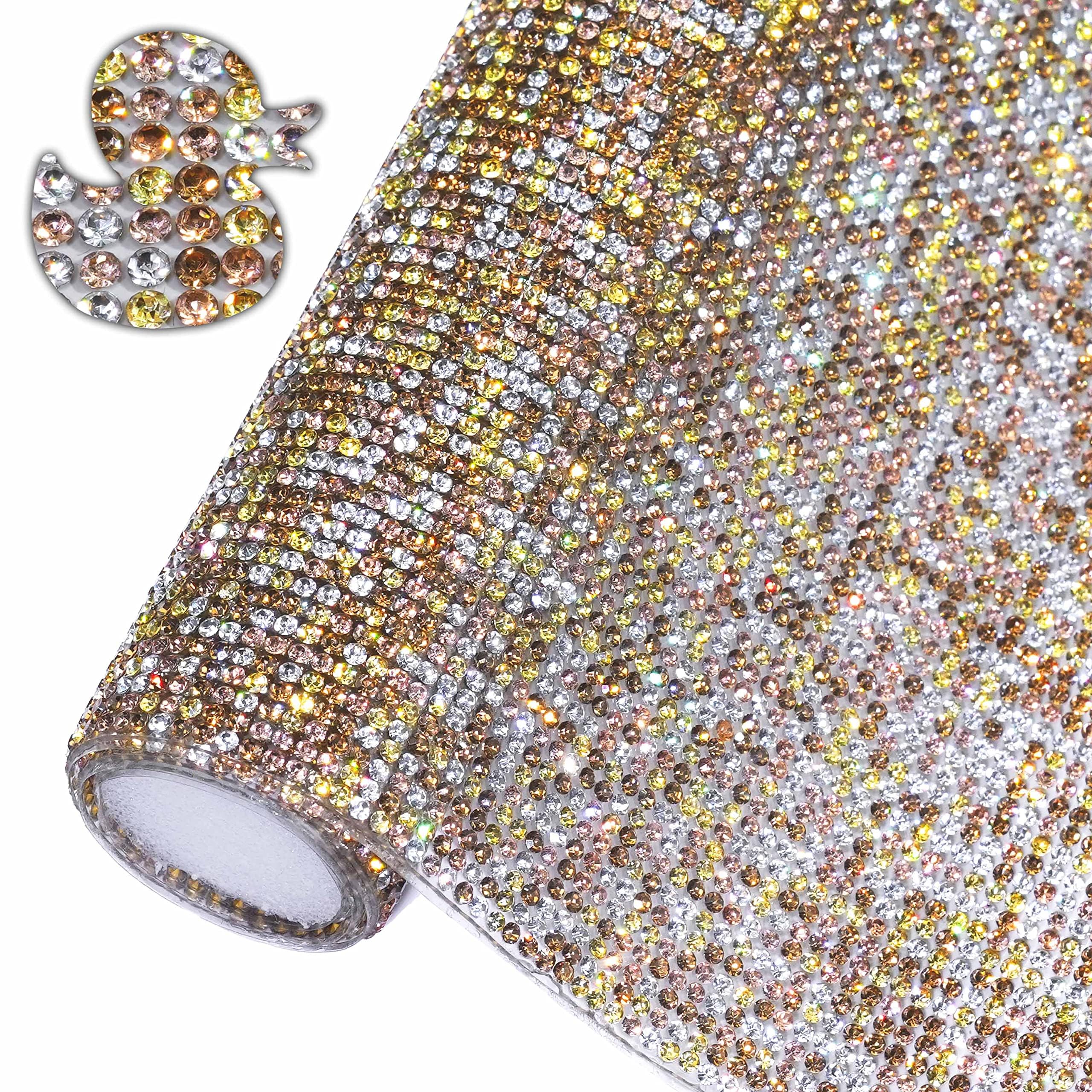 Amazon.com: Locacrystal Bling Rhinestone Sticker DIY Car Decoration ...