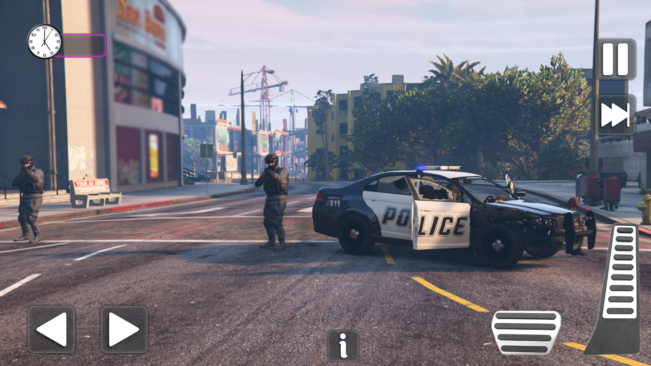 Police Car Officer Chase Gangster Fun Simulator- Auto Town Mafia City ...