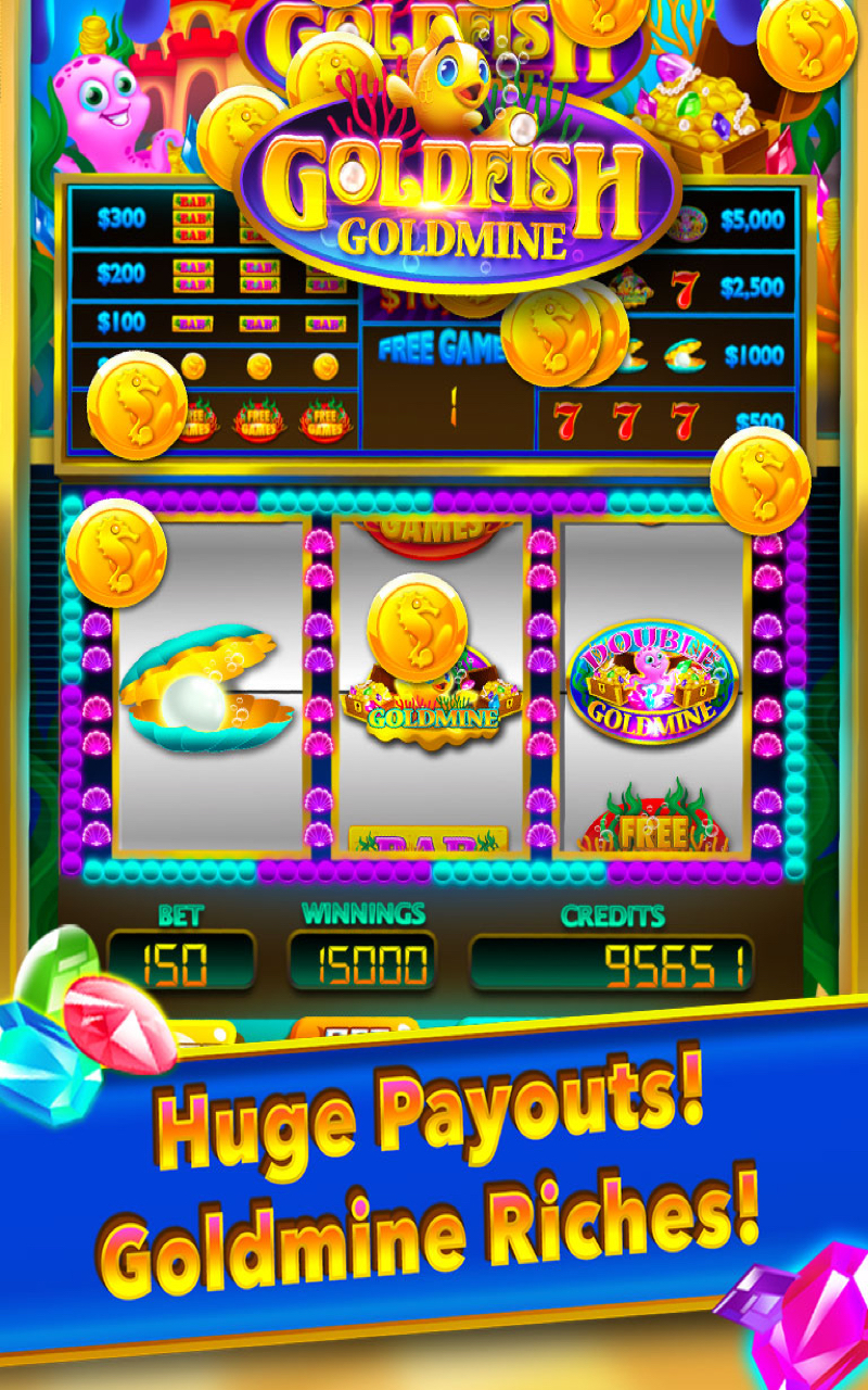 Goldfish Goldmine – Old Vegas Classic Slot Machines Game, Free Spins ...