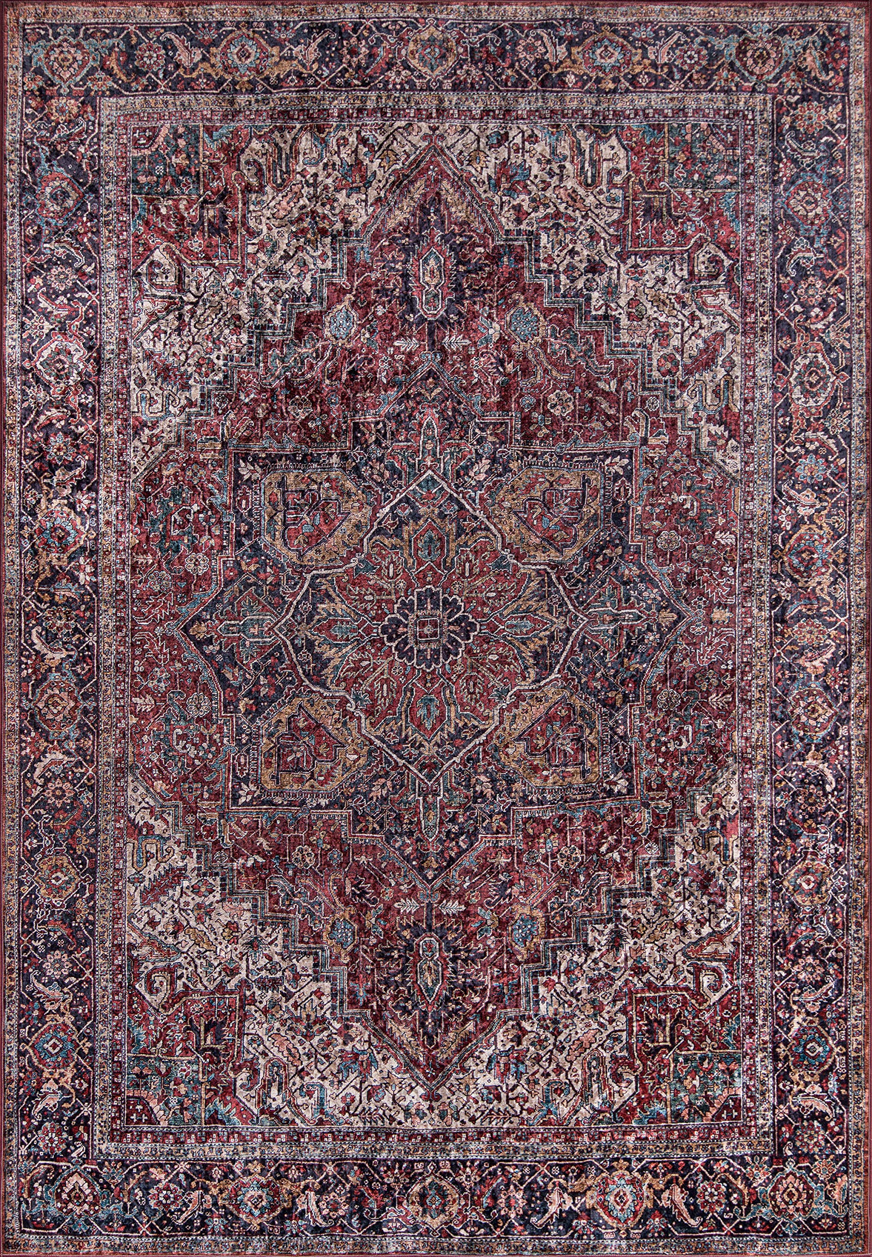 Amazon.com: Momeni Karachi Area Rug, 2' X 3', Burgundy : Home & Kitchen