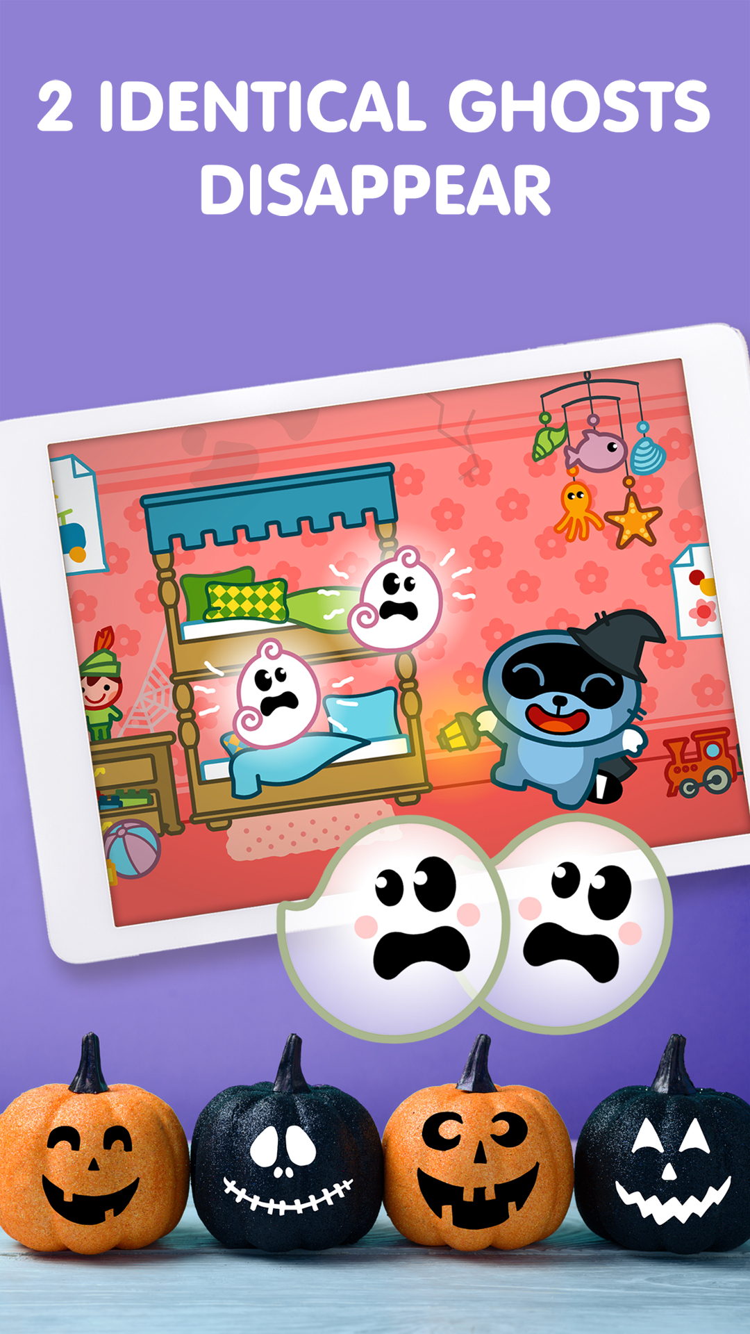 Pango Halloween Memory - fun education, Matching memory game for kids ...