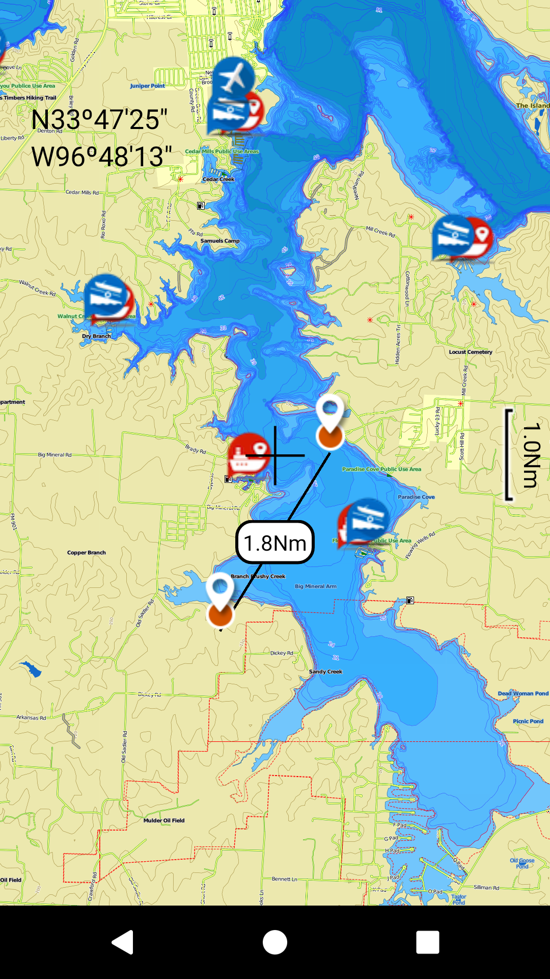 Texoma Lake Fishing Chart - App on Amazon Appstore