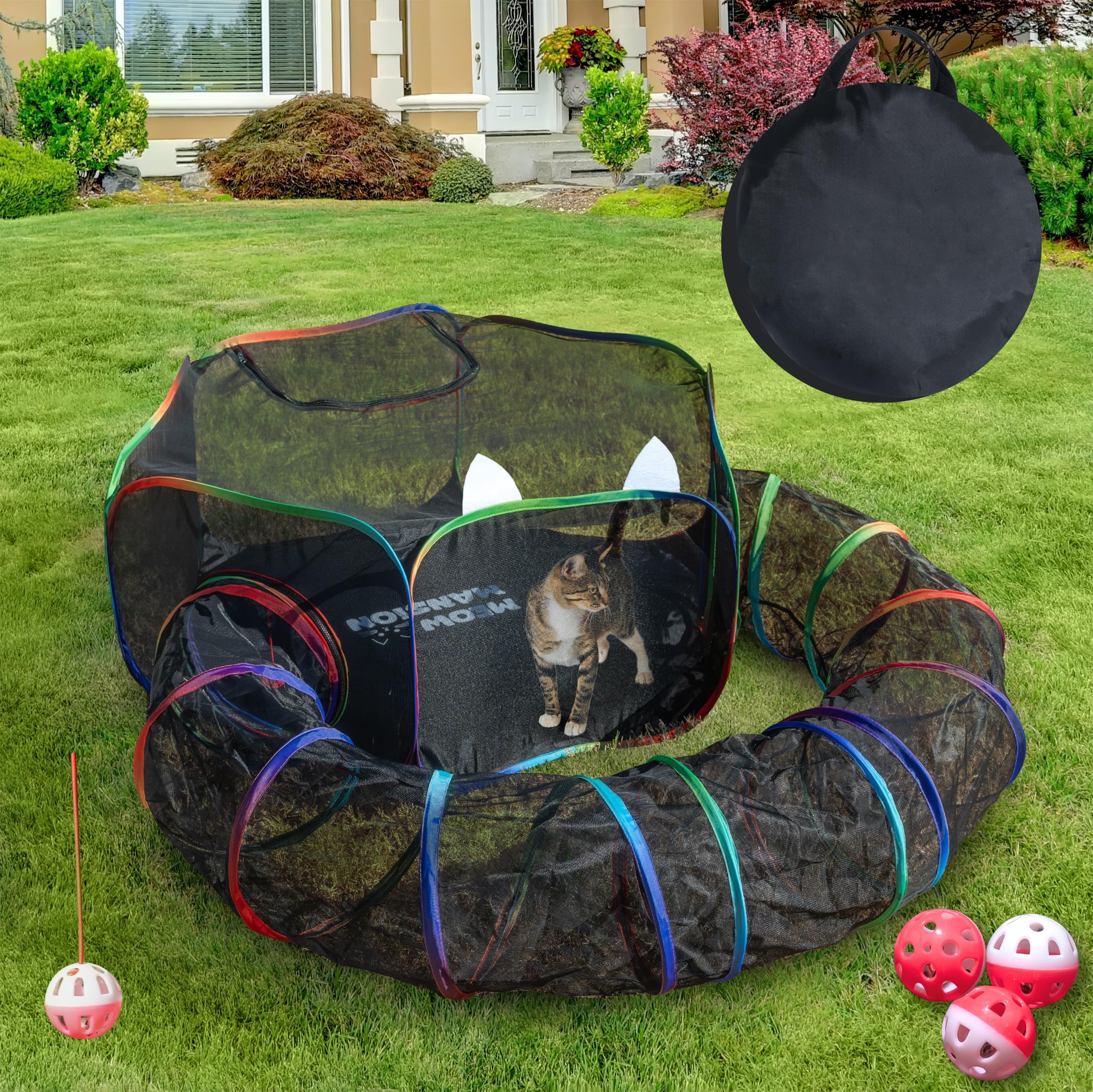 Amazon.com: Outdoor cat Enclosure – Cat Tent Play Pen for Awesome ...