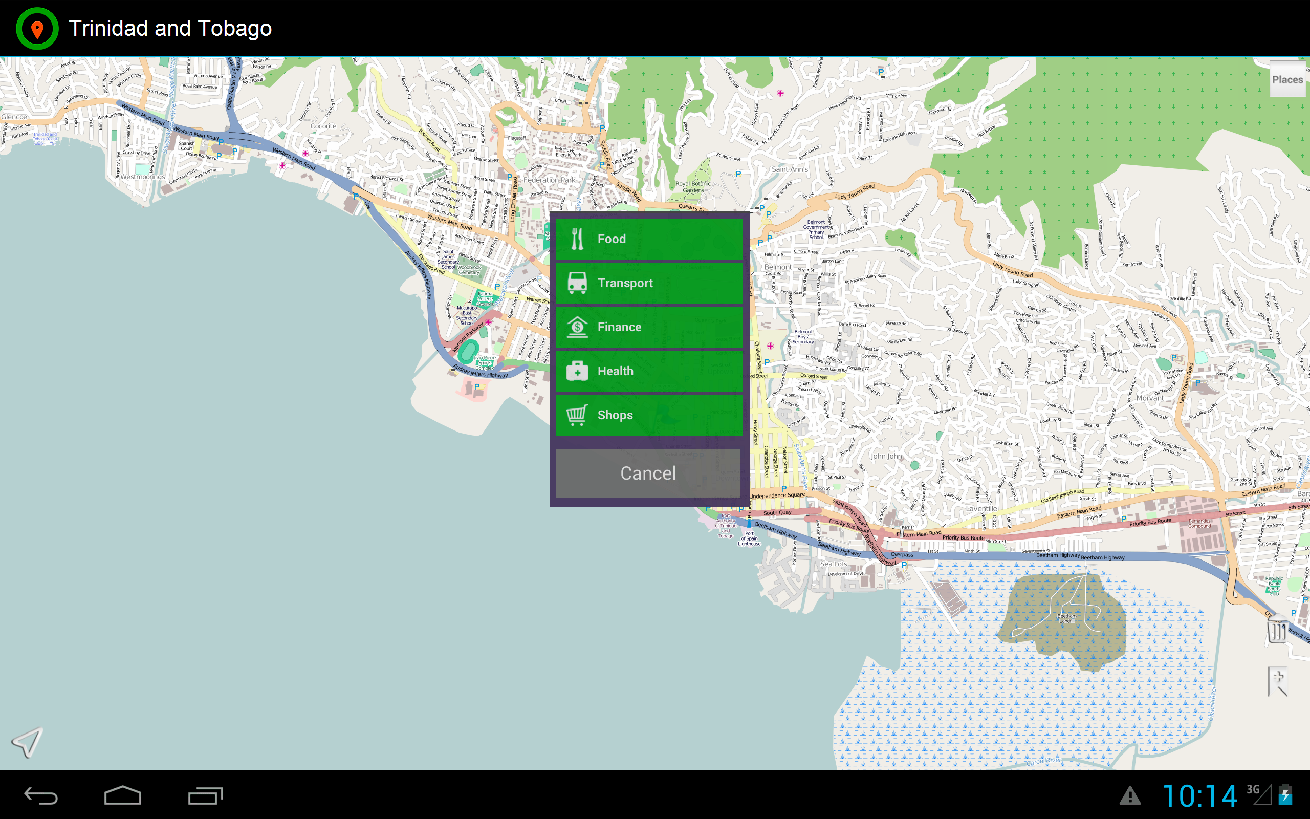 Trinidad and Tobago Vector Offline Map: Easy Navigation - App on Amazon ...