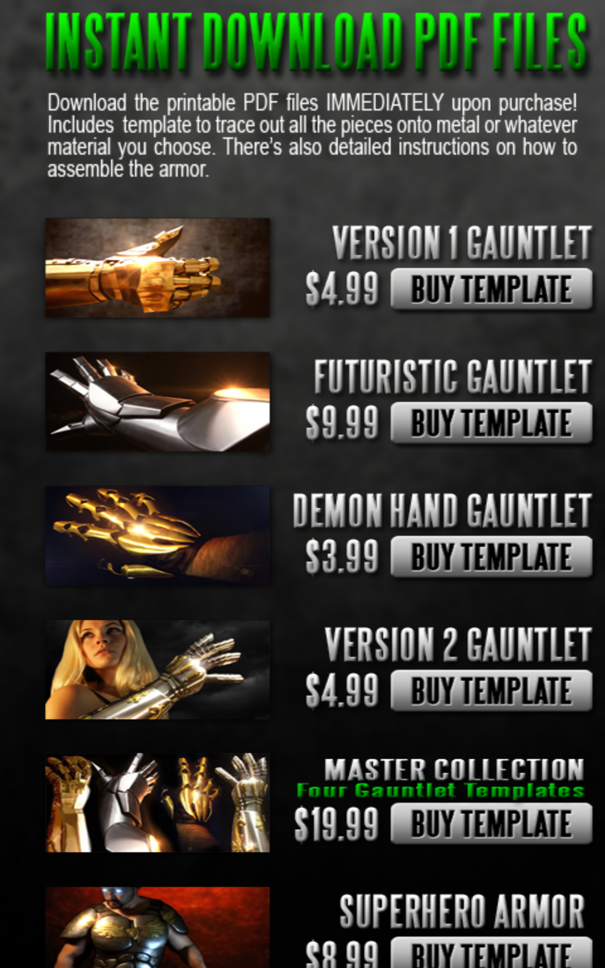 Armor Templates - App on Amazon Appstore