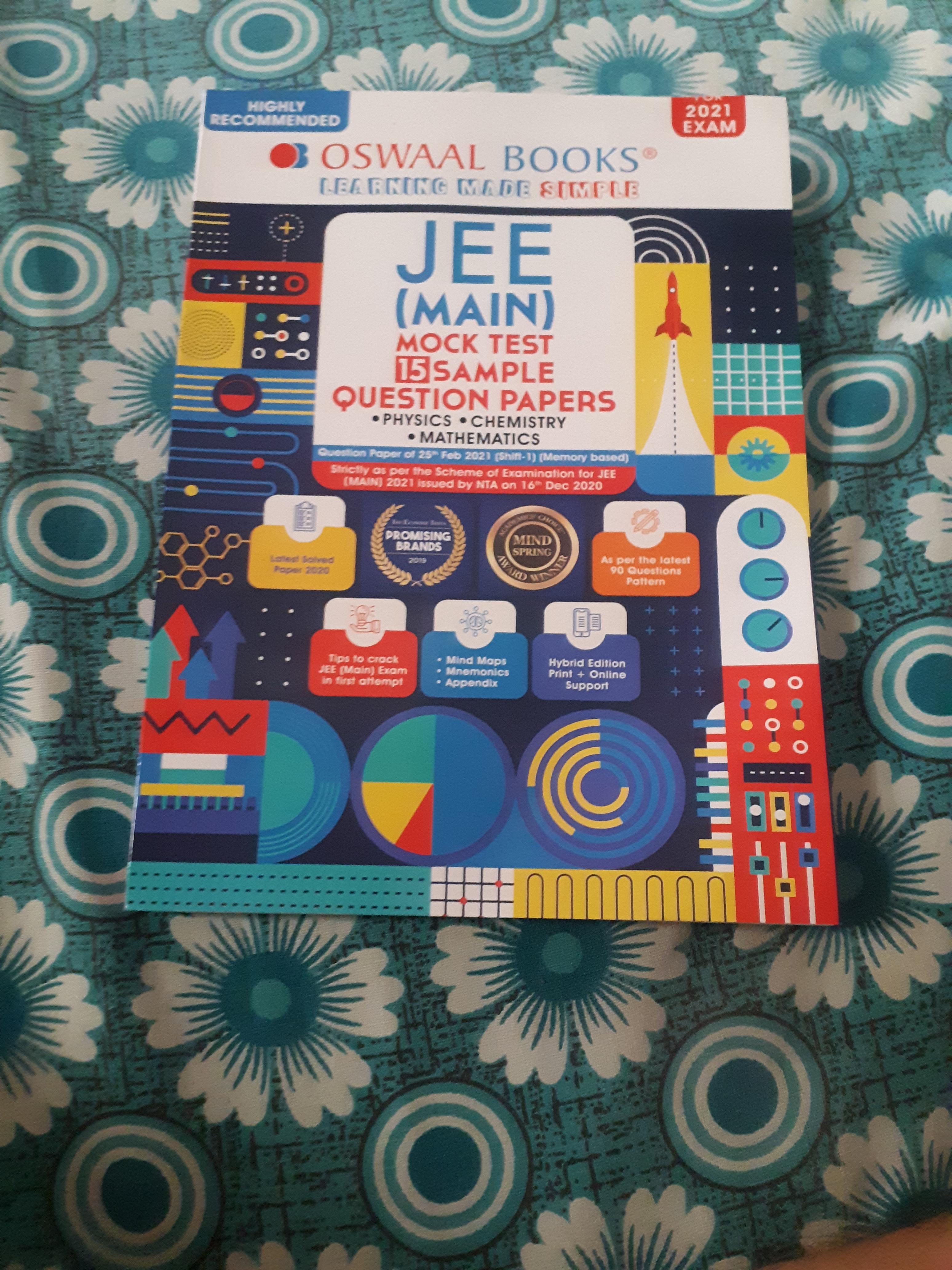 Buy Oswaal JEE (Main) Mock Test, 15 Sample Question Papers, Physics ...
