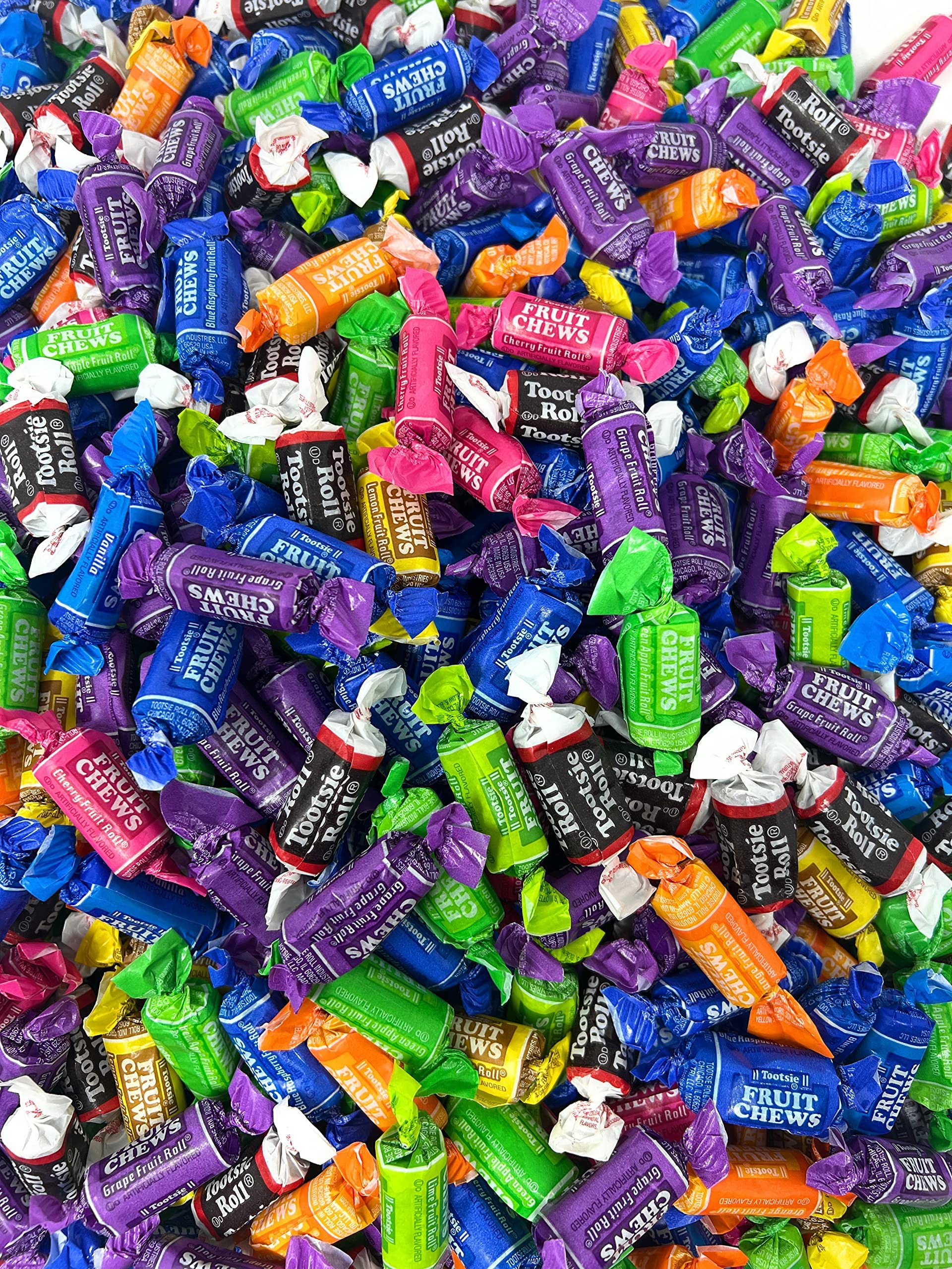 Tootsie Roll Fruit Chews And Original Chocolate Midgees American Chewy ...