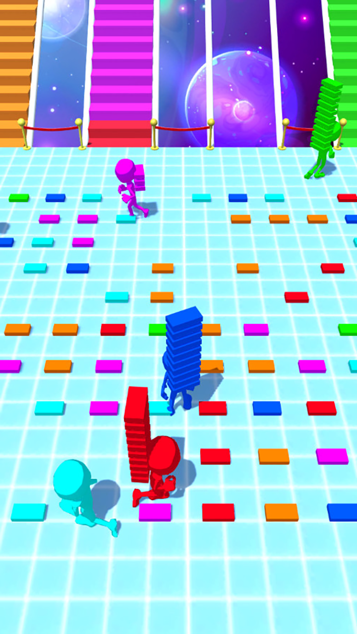 Make Bridge Runner bridge race Game Pull Bricks Bridge Stack Racing 3D ...