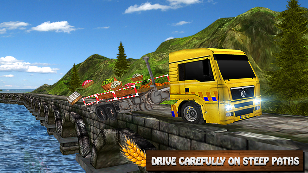 Extreme Drive Hill Farm Truck Parking Simulator Game: Cargo Transporter ...