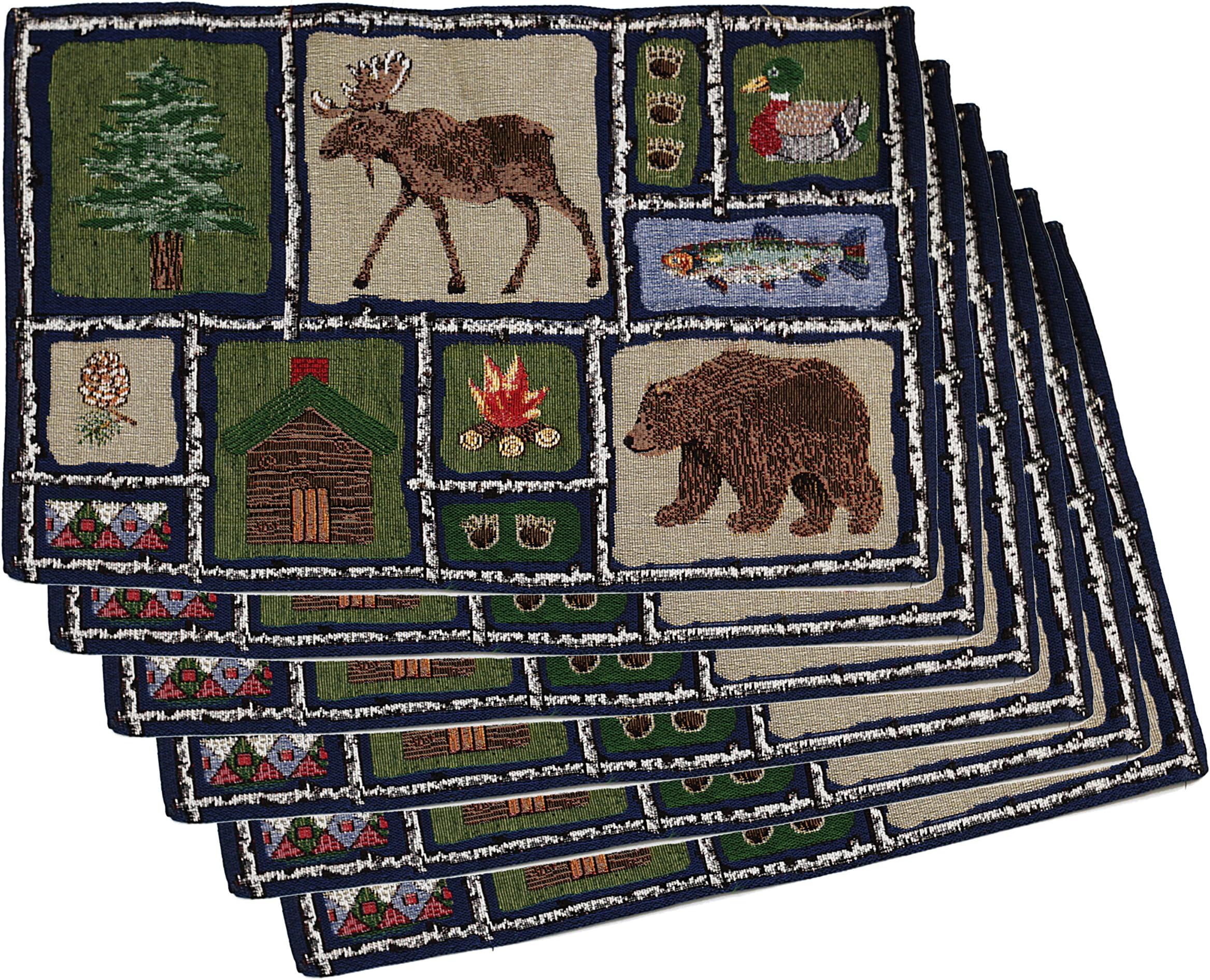 Amazon.com: Park B Smith Lodge Cabin Theme Fabric 19 x 12.75 Inch ...