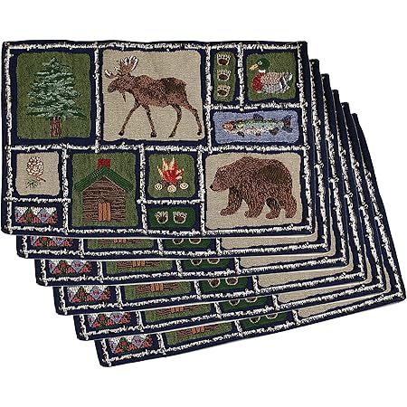 Amazon.com: Park B Smith Lodge Cabin Theme Fabric 19 x 12.75 Inch ...