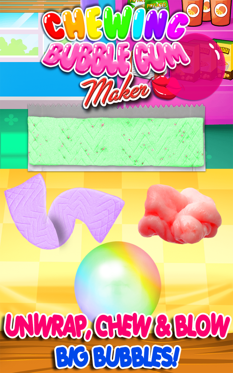 Chewing Gum Maker - Kids Bubble Gum & Dessert Food Maker Games FREE ...
