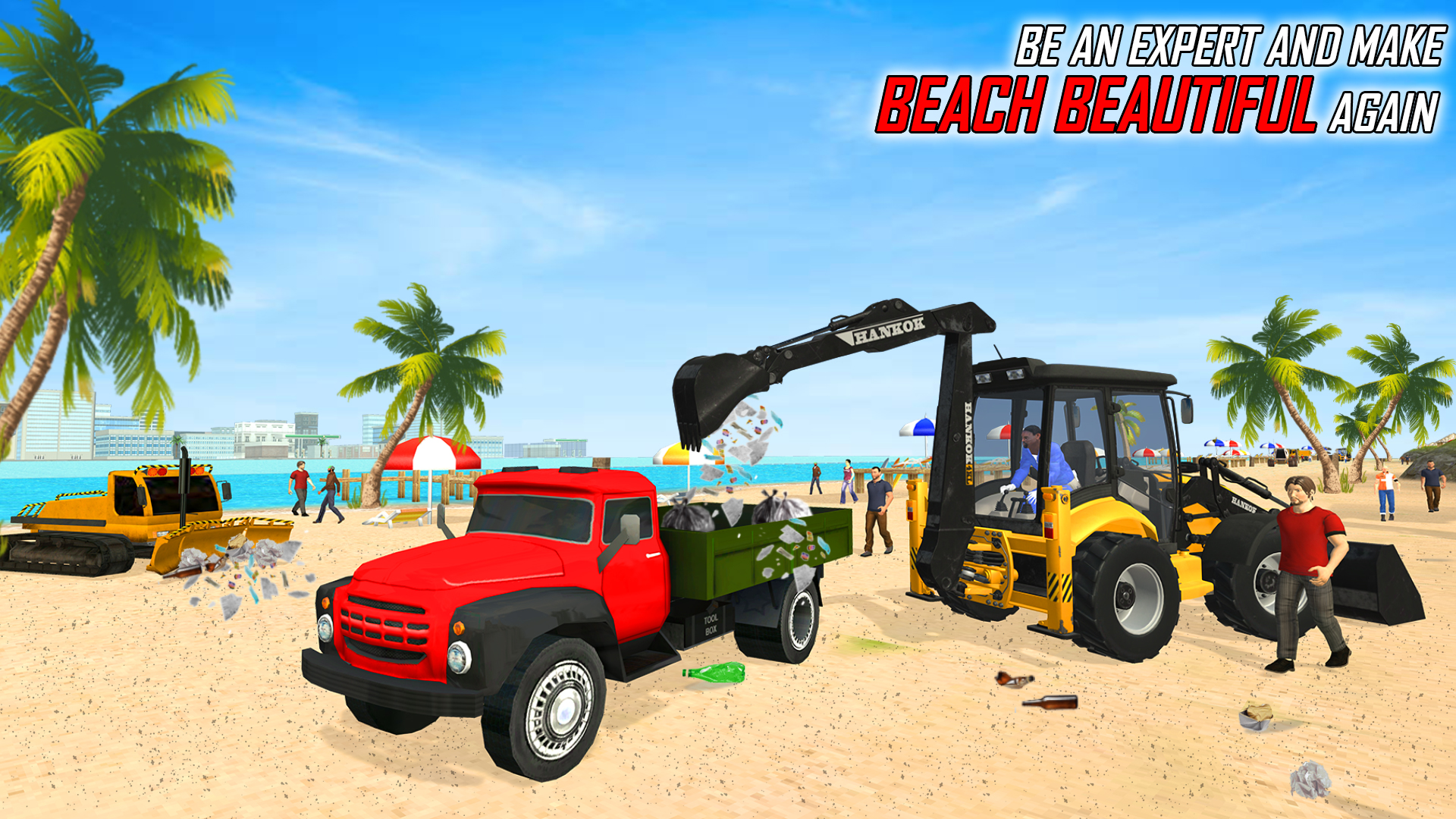 Tractor Towed City Beach Cleaner Truck Driver Game - App on Amazon Appstore