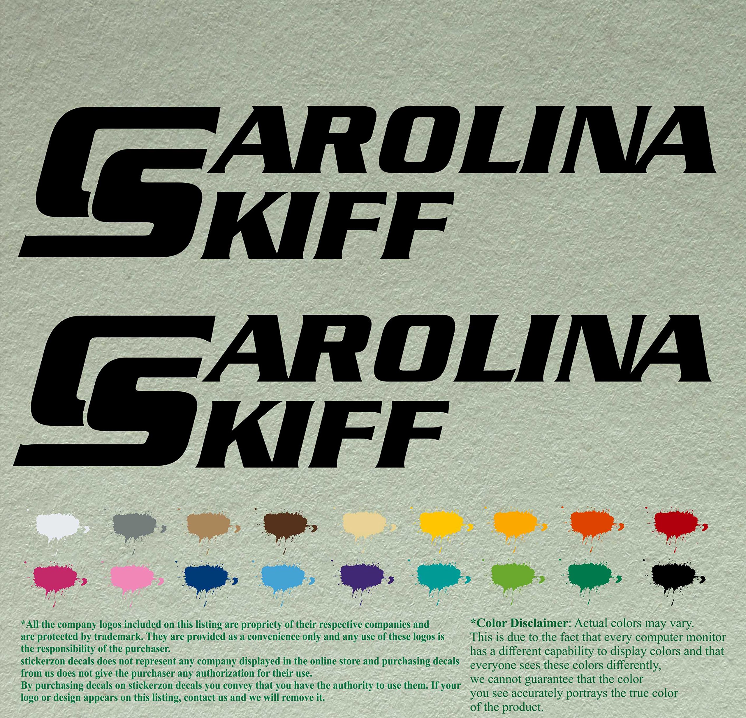 Amazon.com: Pair of Carolina Skiff Boats Compatible Replacement Decals ...