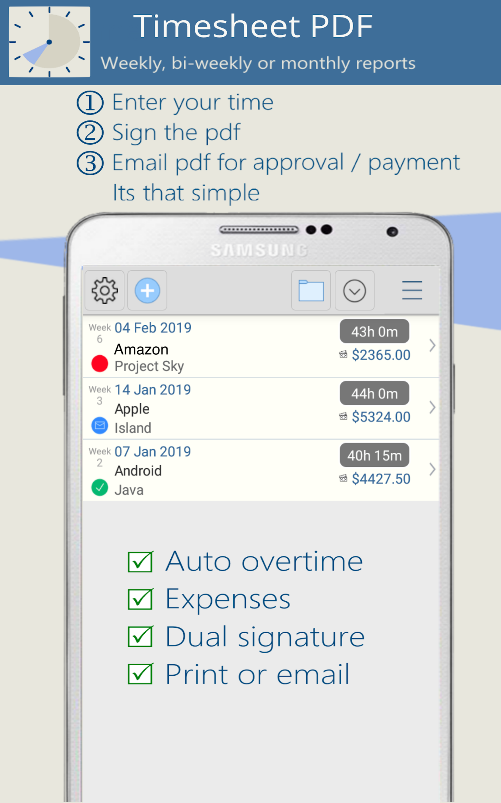 Timesheet PDF - App on the Amazon Appstore