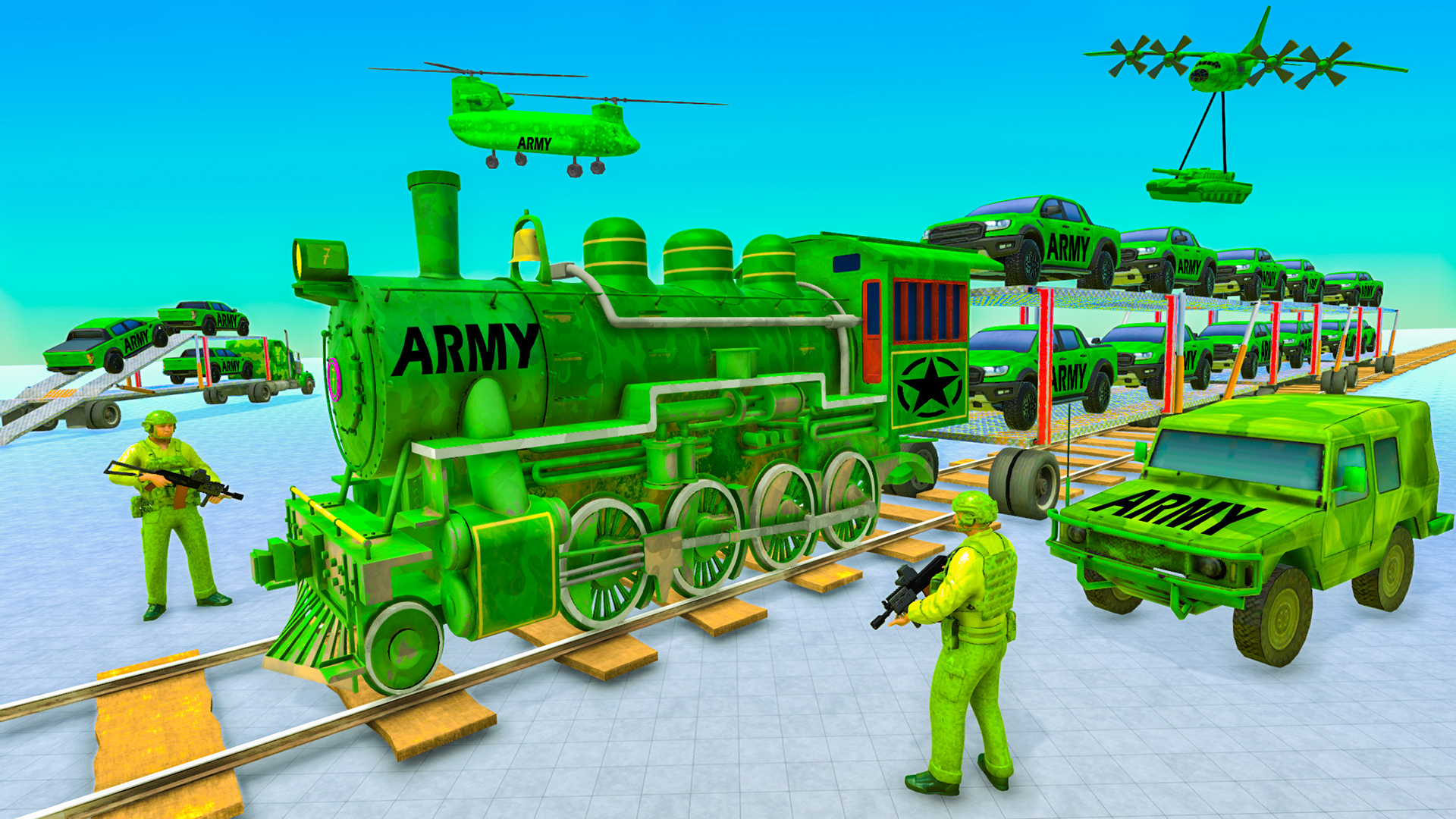 US Army Truck Driving Cargo Plane Transporter 3D Games – Military Train ...