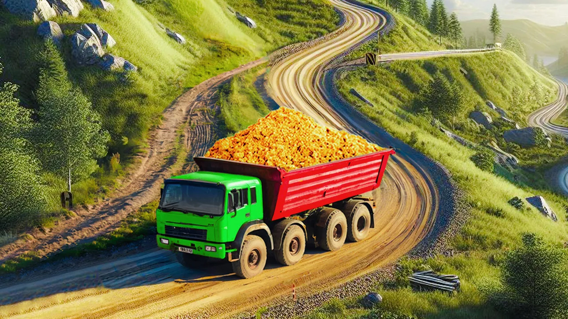 Dump Truck Driving Dumper Game, Dumper Truck Simulator, Dumper Truck ...