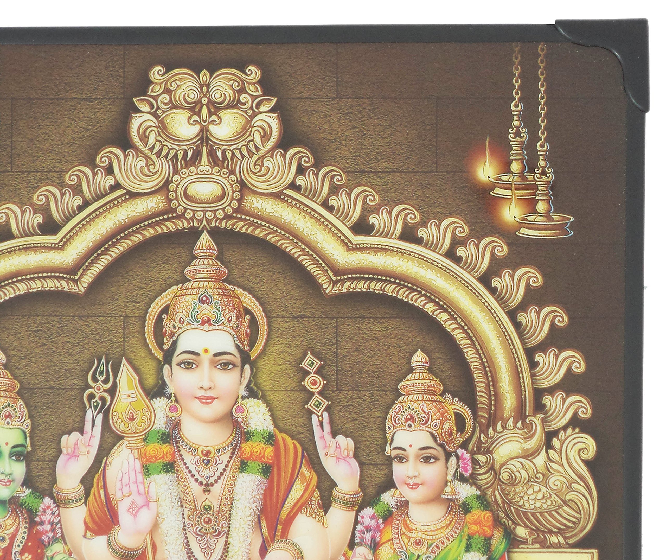 Buy Lord Murugan Photo Frame ( 29 cm x 22.5 cm x 1 cm ) / Wall Hangings ...