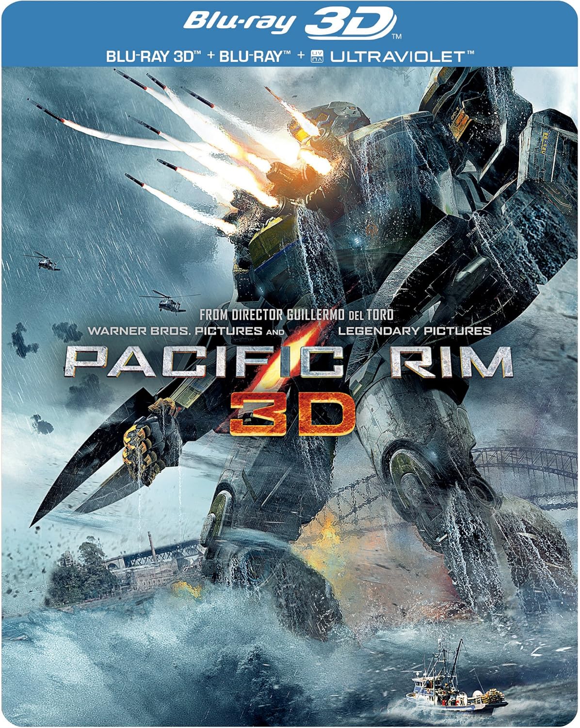 Pacific Rim - Limited Edition Steelbook [Blu-ray 3D + Blu-ray]: Amazon ...