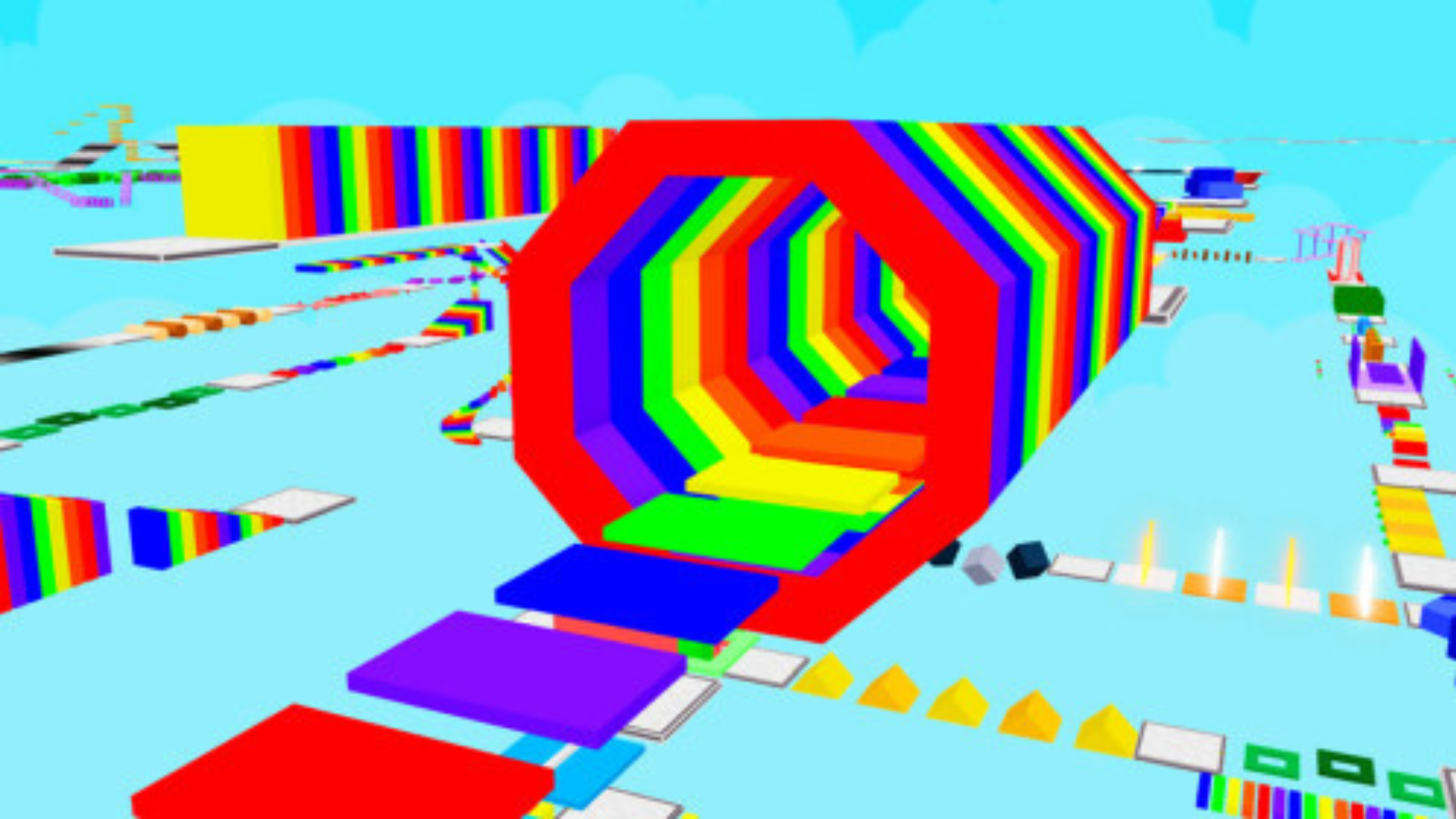 Rainbow Obby is an obby game in which you have to make it to the top of a huge obstacle course ...