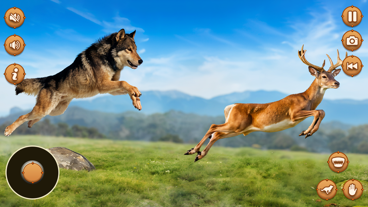 Wolf Simulator: Wild Animal Jungle Adventure War Online Wolf Games ...