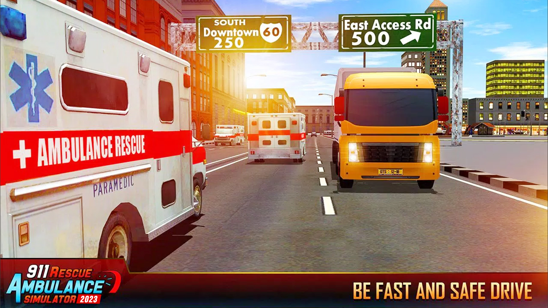 City Ambulance Games: 911 Emergency Rescue Simulator - Ambulance Driver ...